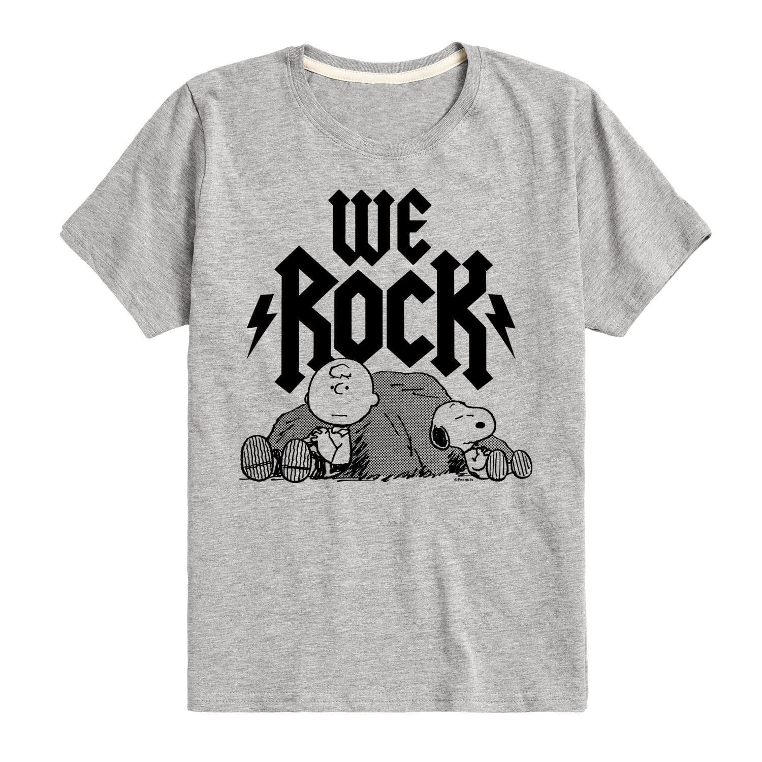 Peanuts - We Rock Charlie Brown And Snoopy - Toddler And Youth Short ...