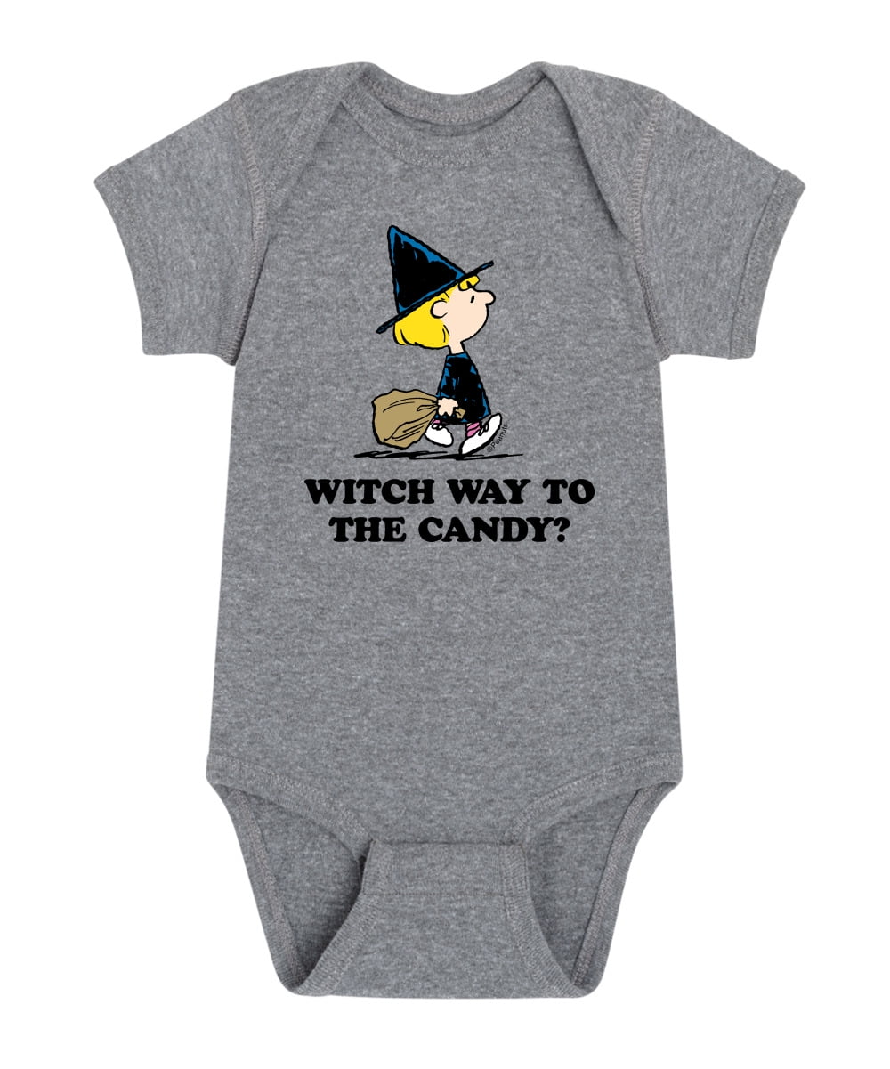 Peanuts - Witch Way To The Candy - Infant Baby One Piece - Walmart.com