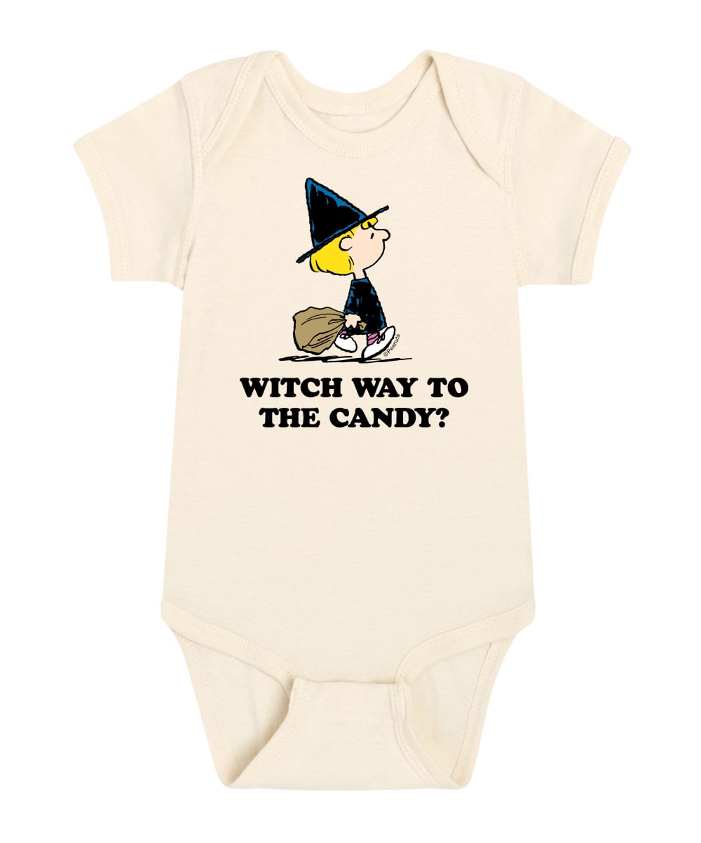 Peanuts - Witch Way To The Candy - Infant Baby One Piece - Walmart.com