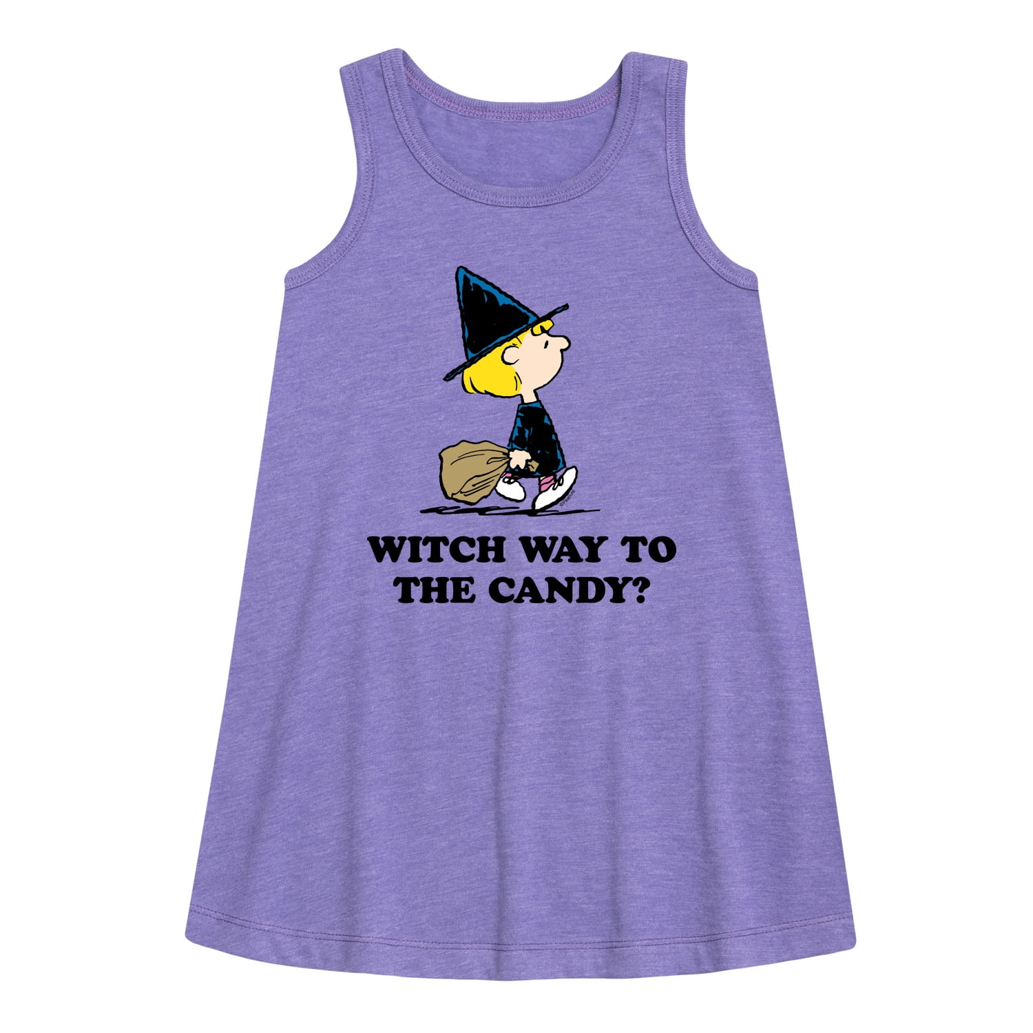 Peanuts - Witch Way To The Candy - Toddler and Youth Girls A-line Dress ...