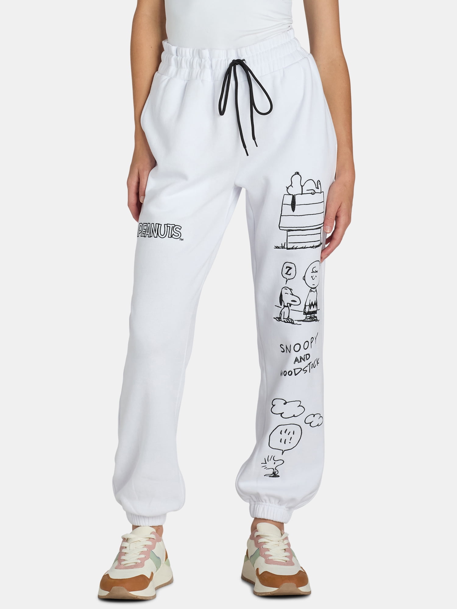 Peanuts Women's Graphic Doodle Joggers - Walmart.com