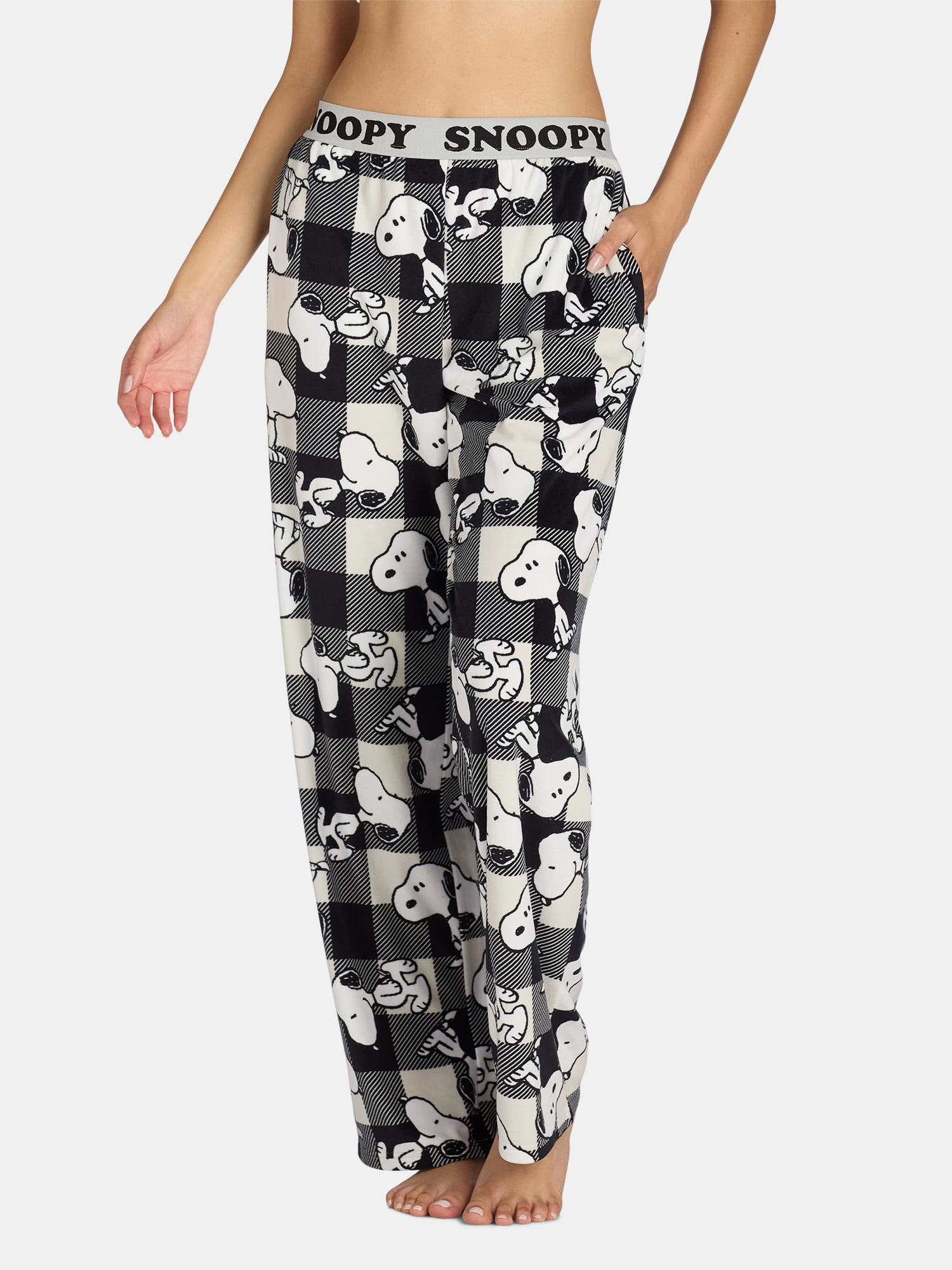 Peanuts Women’s Snoopy Print Velour Sleep Pants, Sizes XS-3X - Walmart.com