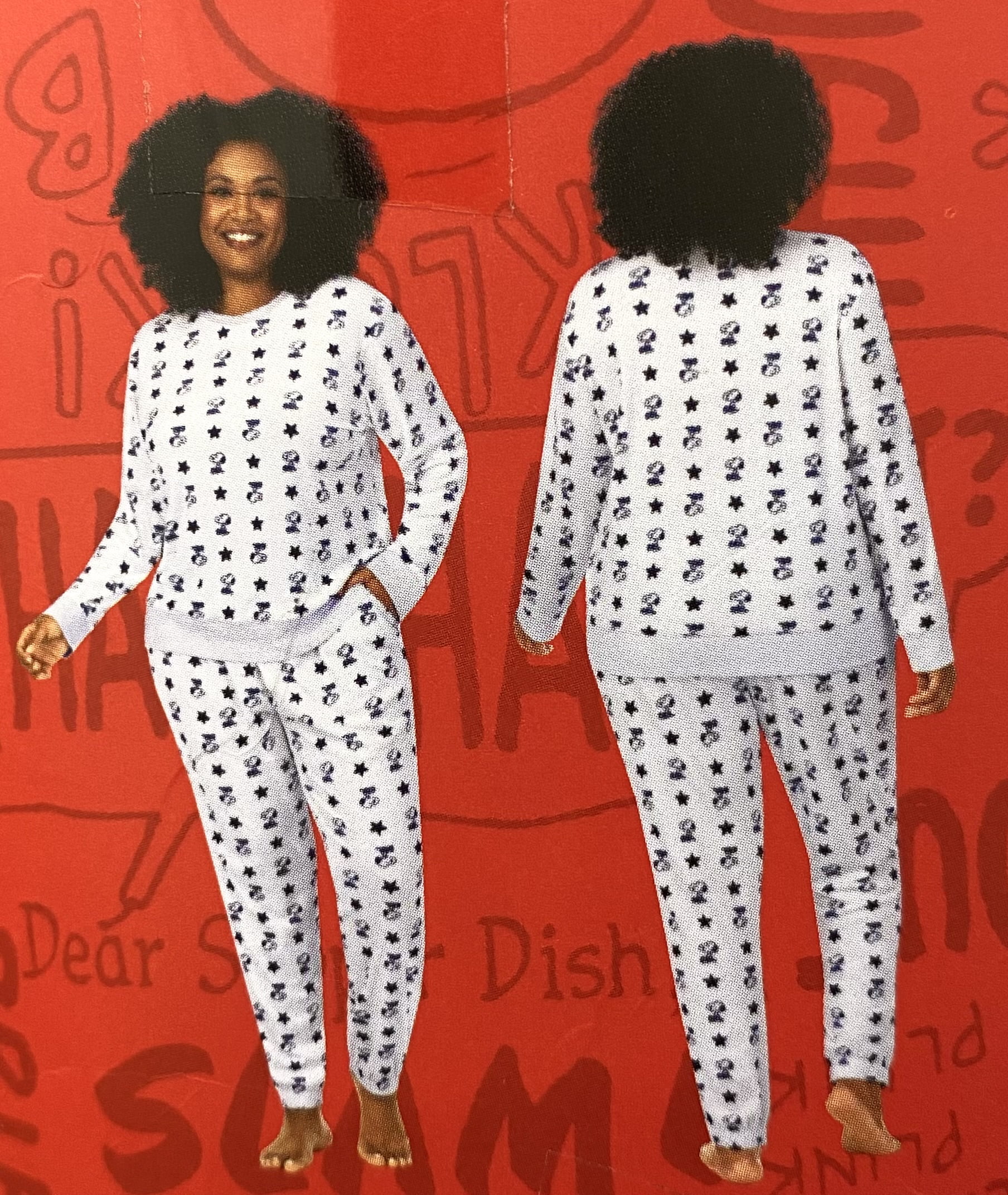 Peanuts Women's Snoopy Silky Stretch Fleece 2 PIECE Pajama Set, Blue ...