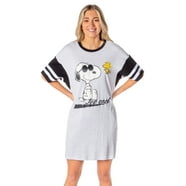 Peanuts Womens' Snoopy I Like Naps Character 2 Piece Short-Sleeve Sleep Shirt Pajama Short Set ...