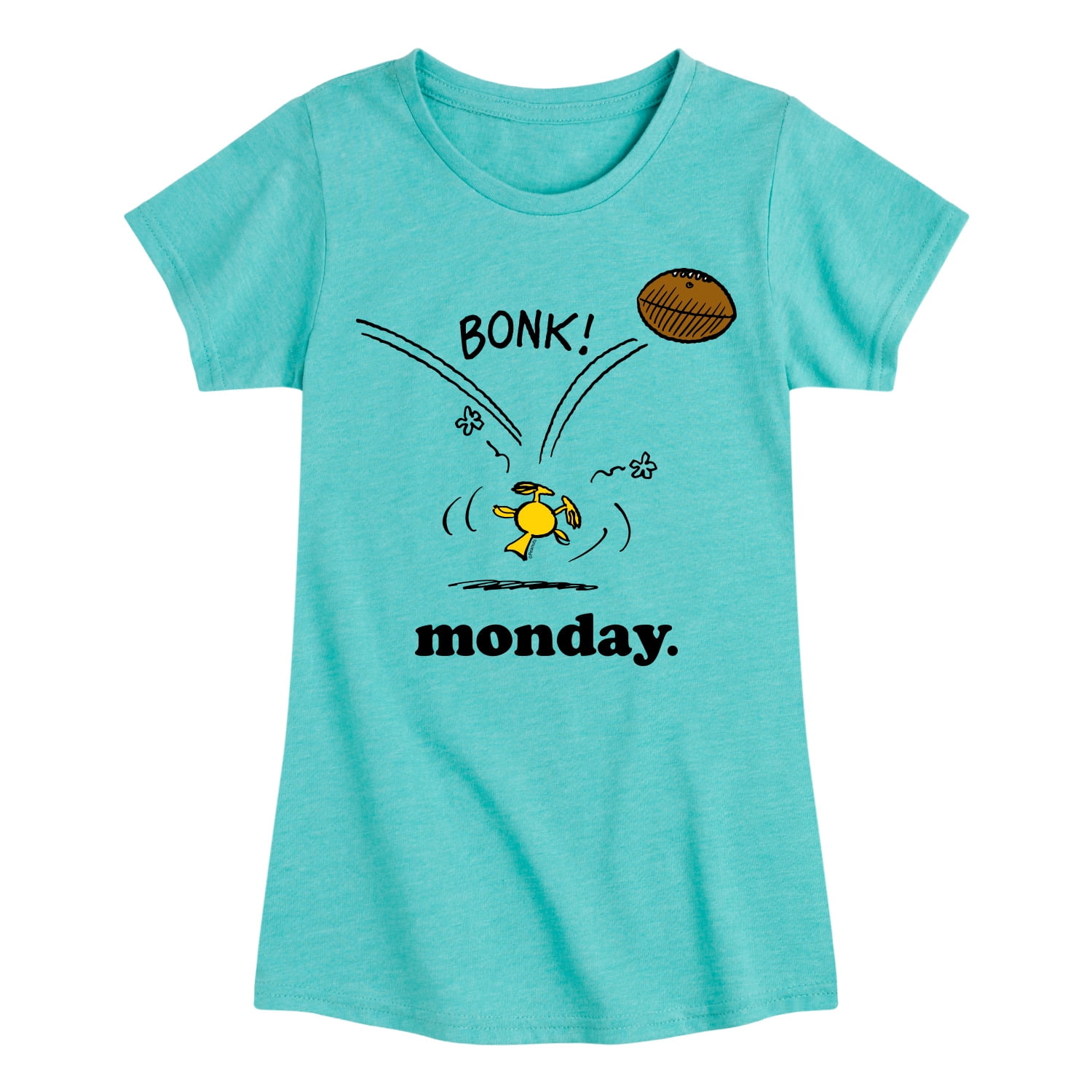 Peanuts - Woodstock Monday - Toddler & Youth Girls Short Sleeve Graphic ...