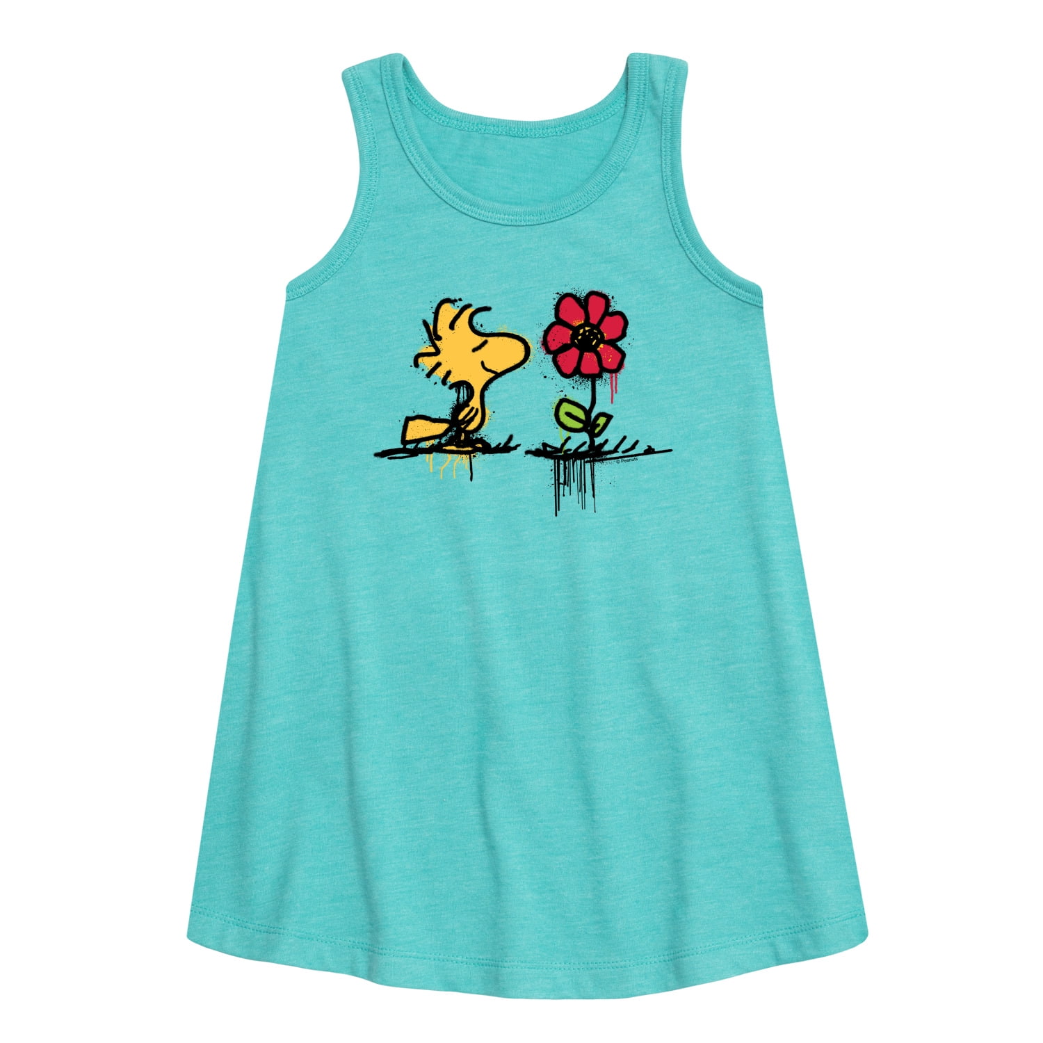 Peanuts - Woodstock Rose - Toddler and Youth Girls A-line Dress ...