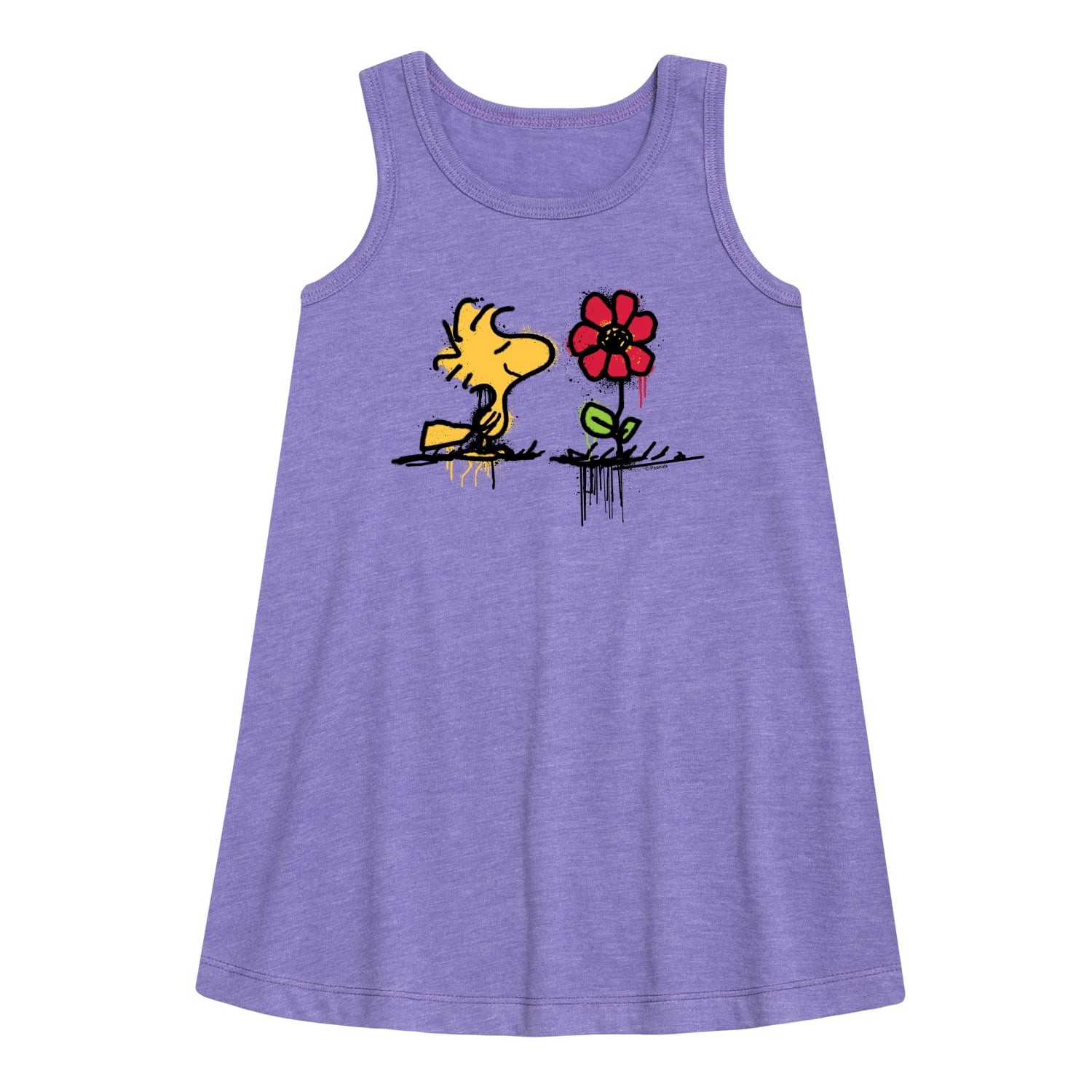 Peanuts - Woodstock Rose - Toddler and Youth Girls A-line Dress ...