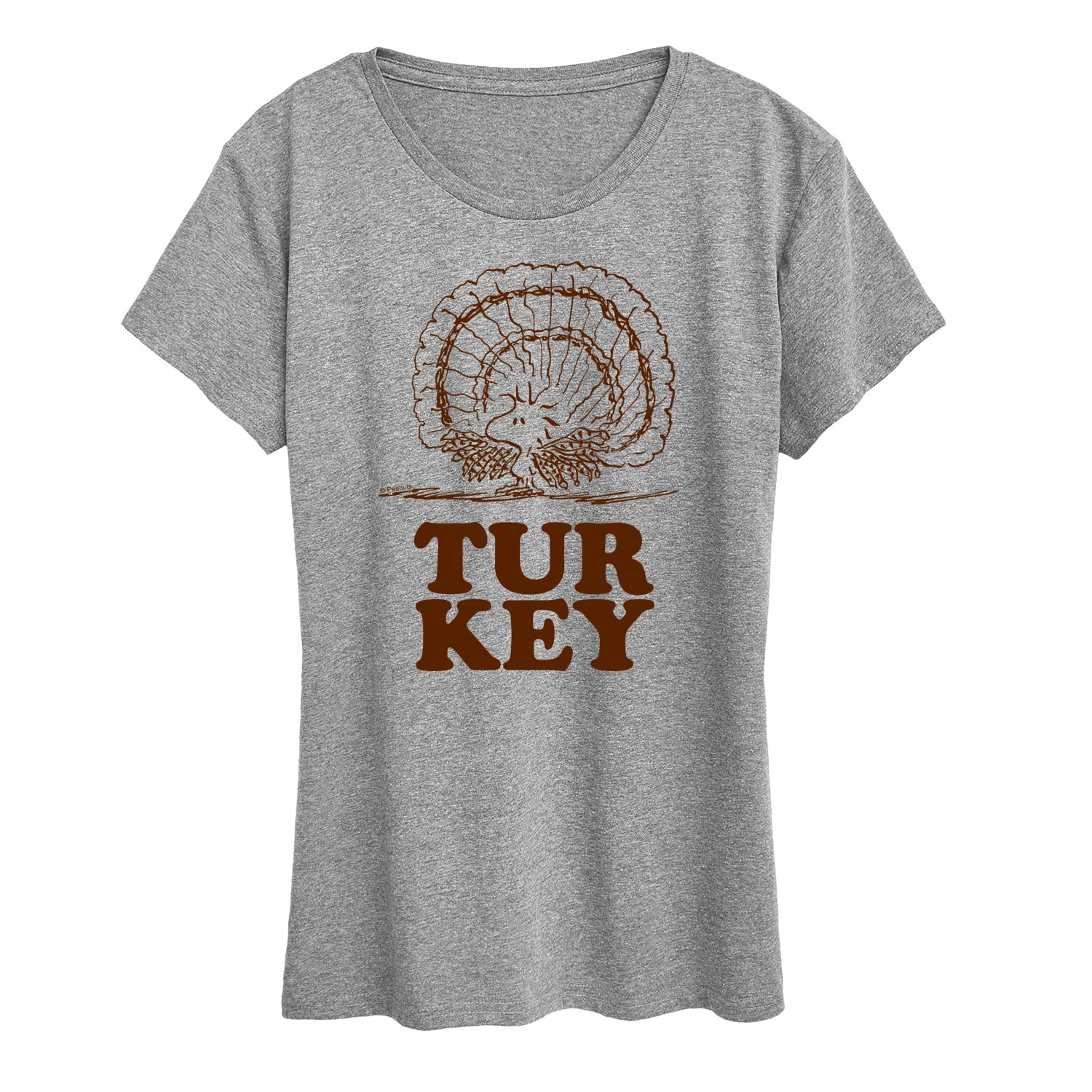 Peanuts - Woodstock Turkey - Women's Short Sleeve Graphic T-Shirt ...