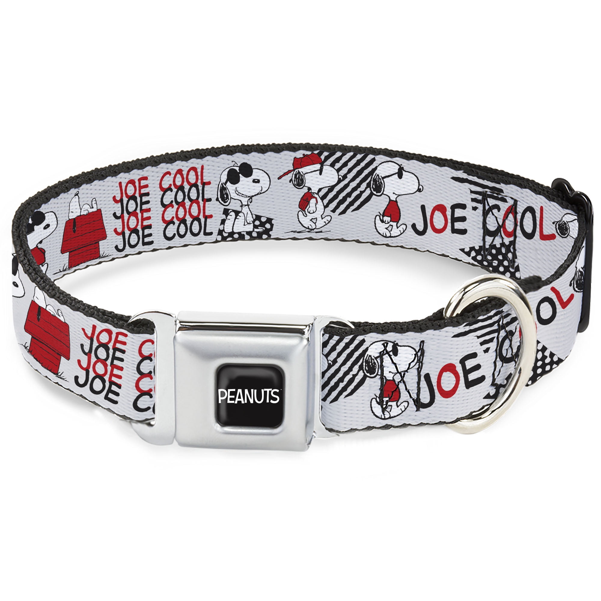 Peanuts Worldwide LLC Pet Collar, Dog Collar Metal Seatbelt Buckle ...