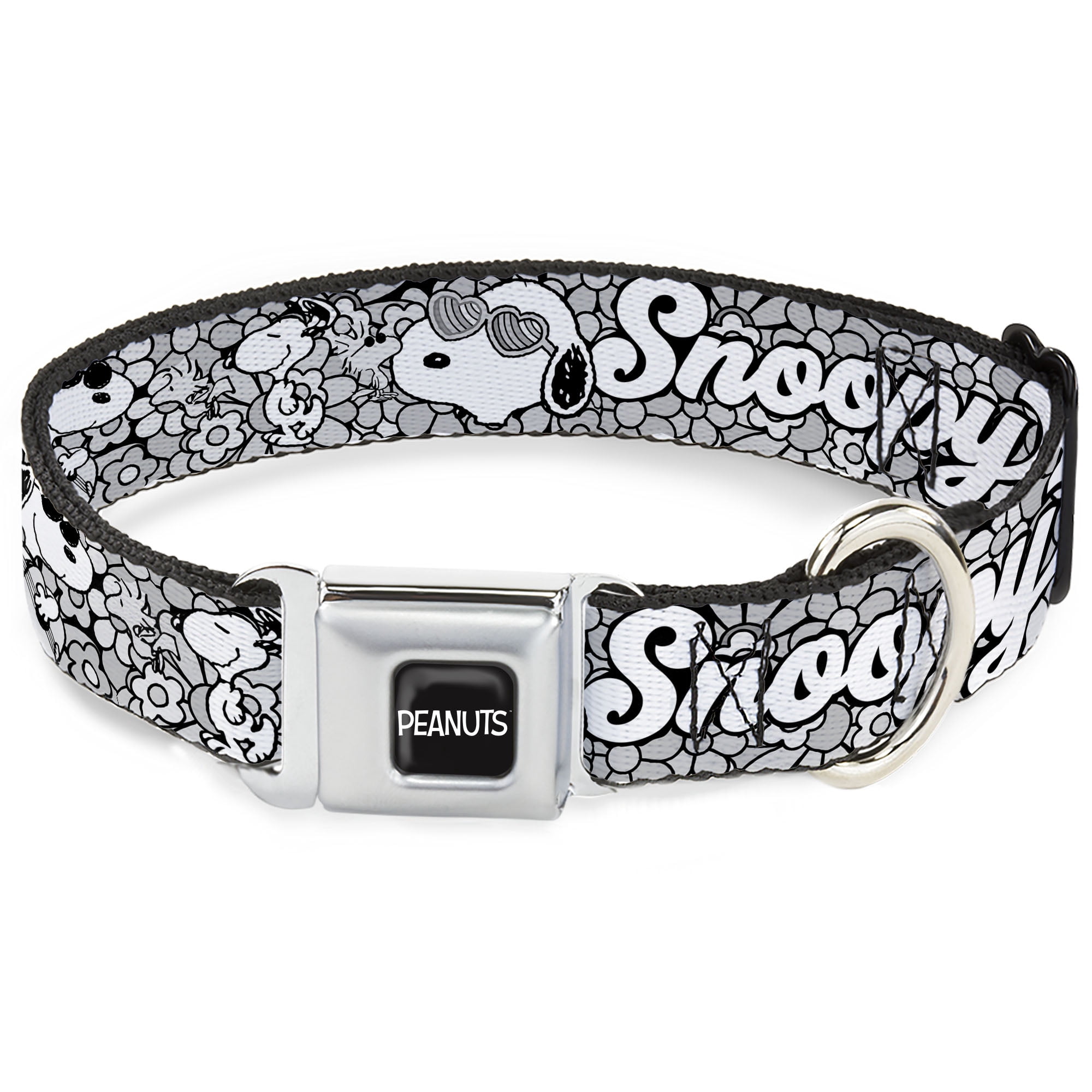 Peanuts Worldwide LLC Pet Collar, Dog Collar Metal Seatbelt Buckle ...