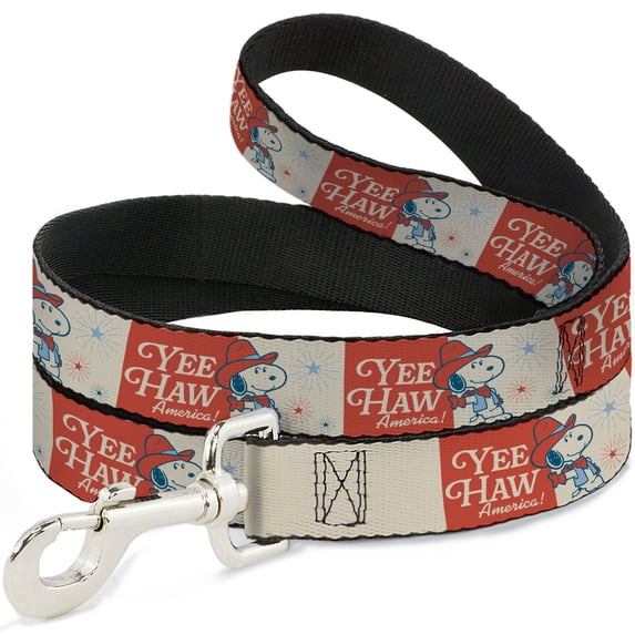 Peanuts Worldwide LLC Pet Leash, Dog Leash, Peanuts Snoopy Yee Haw ...