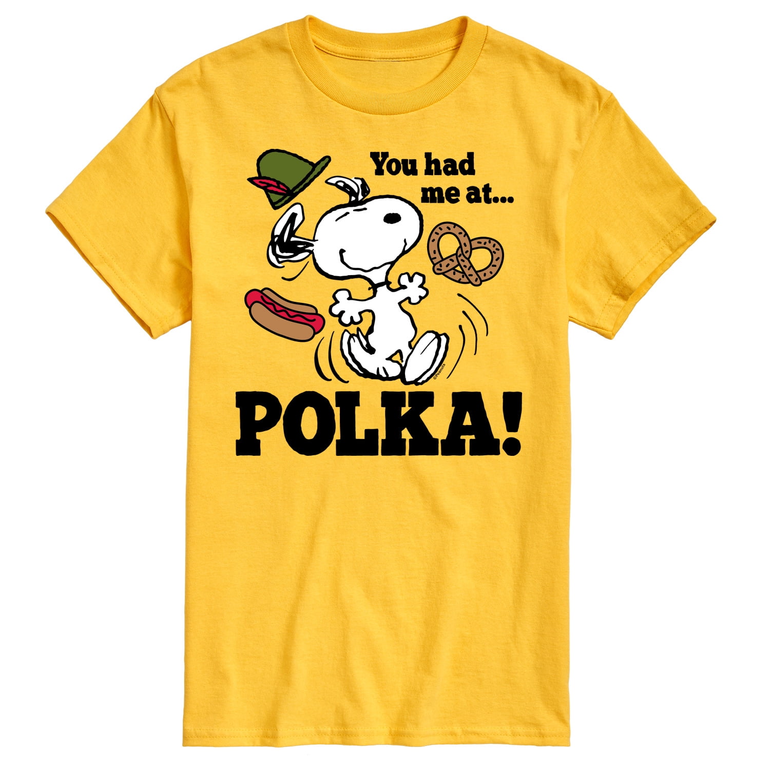 Peanuts - You Had Me At Polka - Men's Short Sleeve Graphic T-Shirt ...