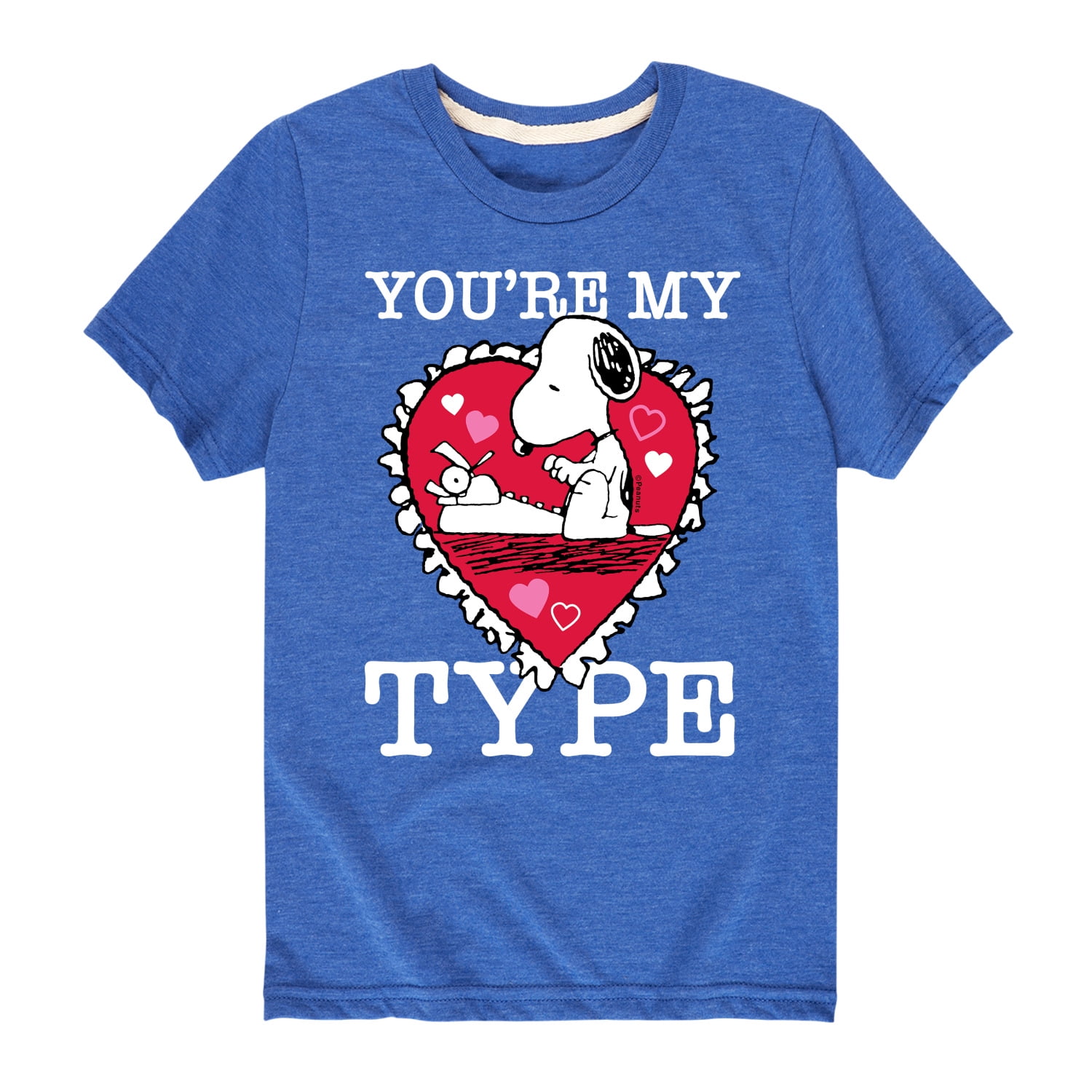 Peanuts - You're My Type - Toddler And Youth Short Sleeve Graphic T ...