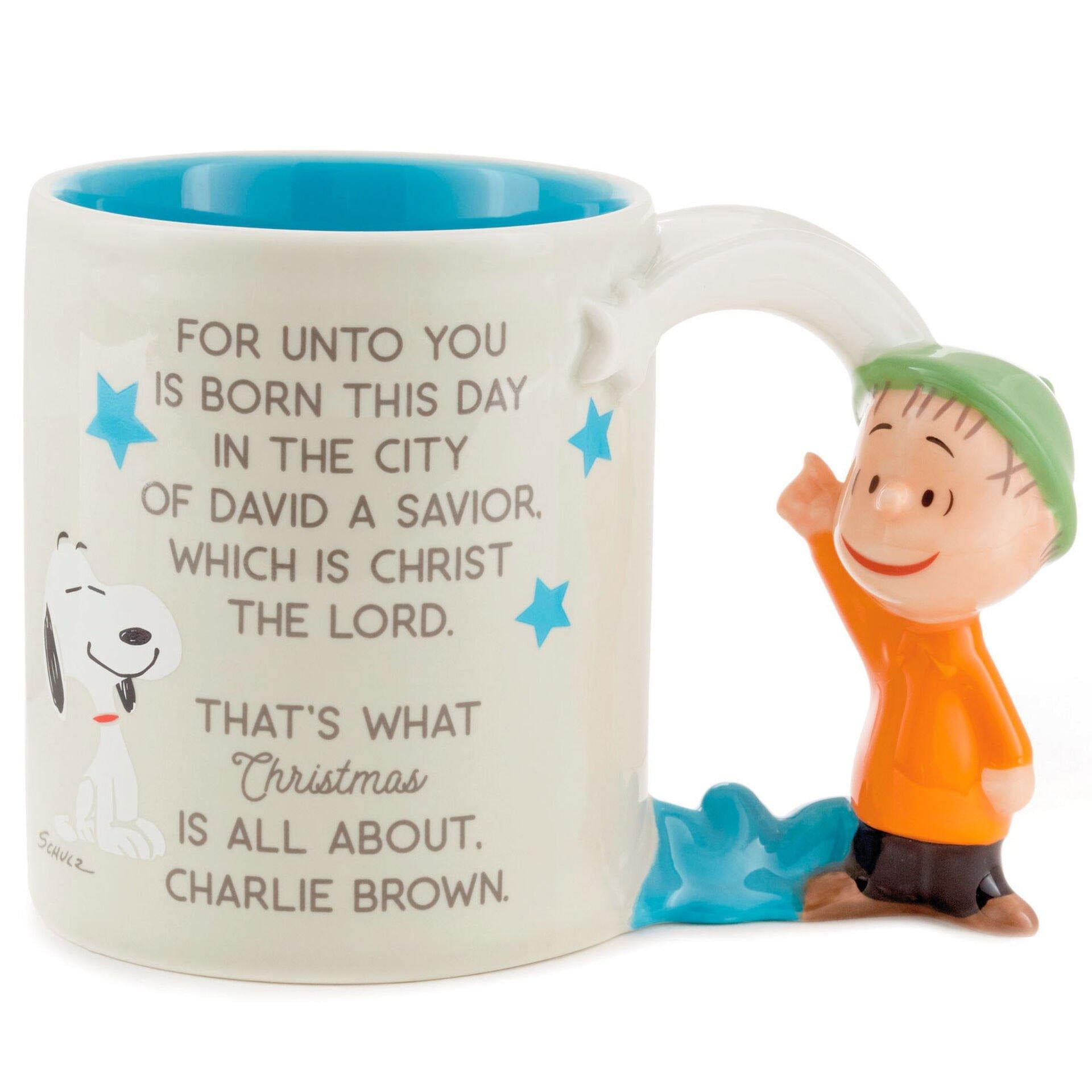 Peanuts® Linus Nativity Speech Sculpted Mug, 12 oz. - Walmart.com