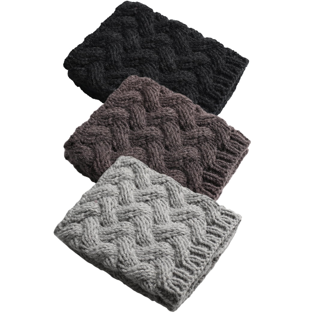 Peaoy 3 Pairs Boot Cuffs Fashion Knitted Leg Warmer Socks Boot Toppers ...