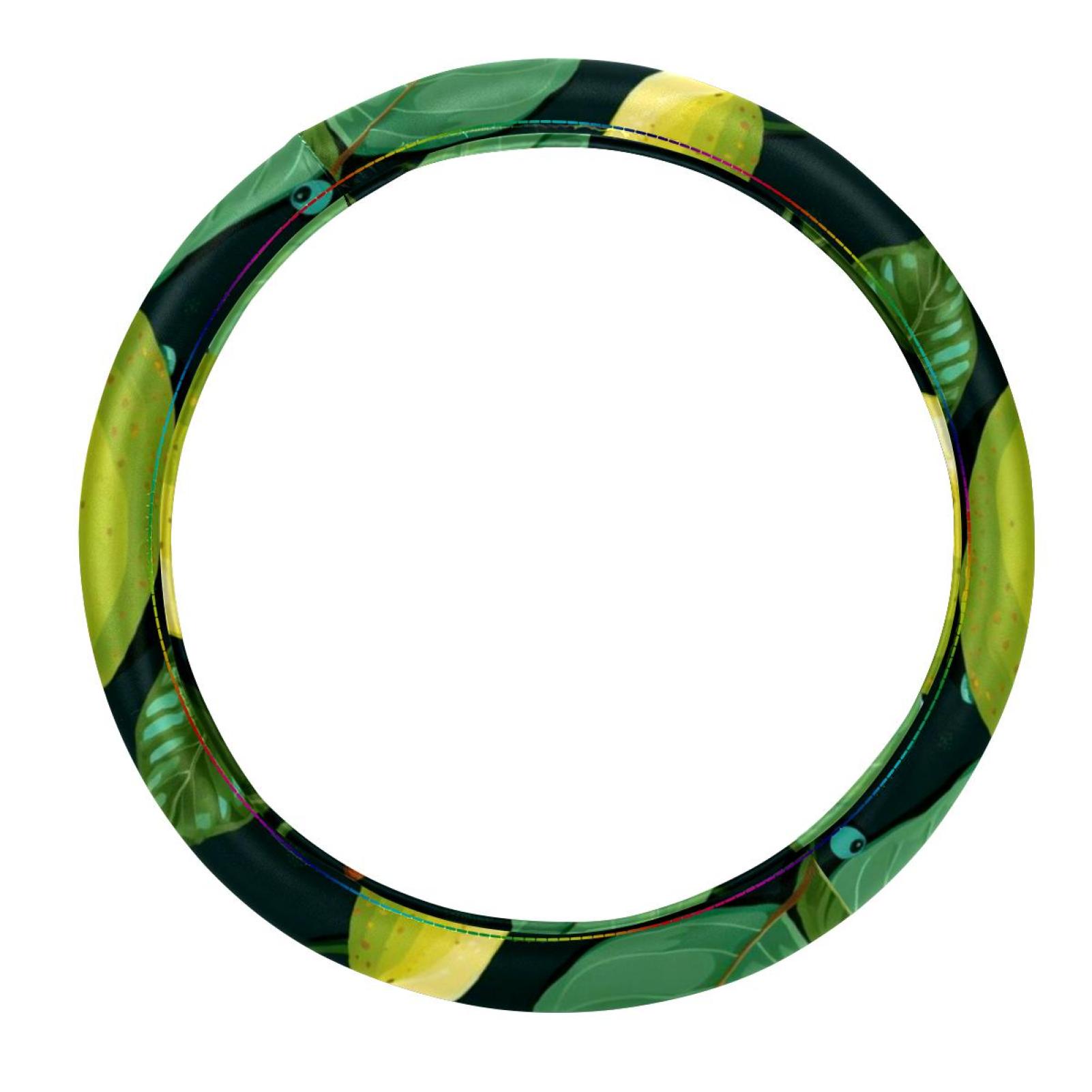 Pear 14.5 Inch Printing PVC Leather Car Wheel Cover Steering Wheel ...