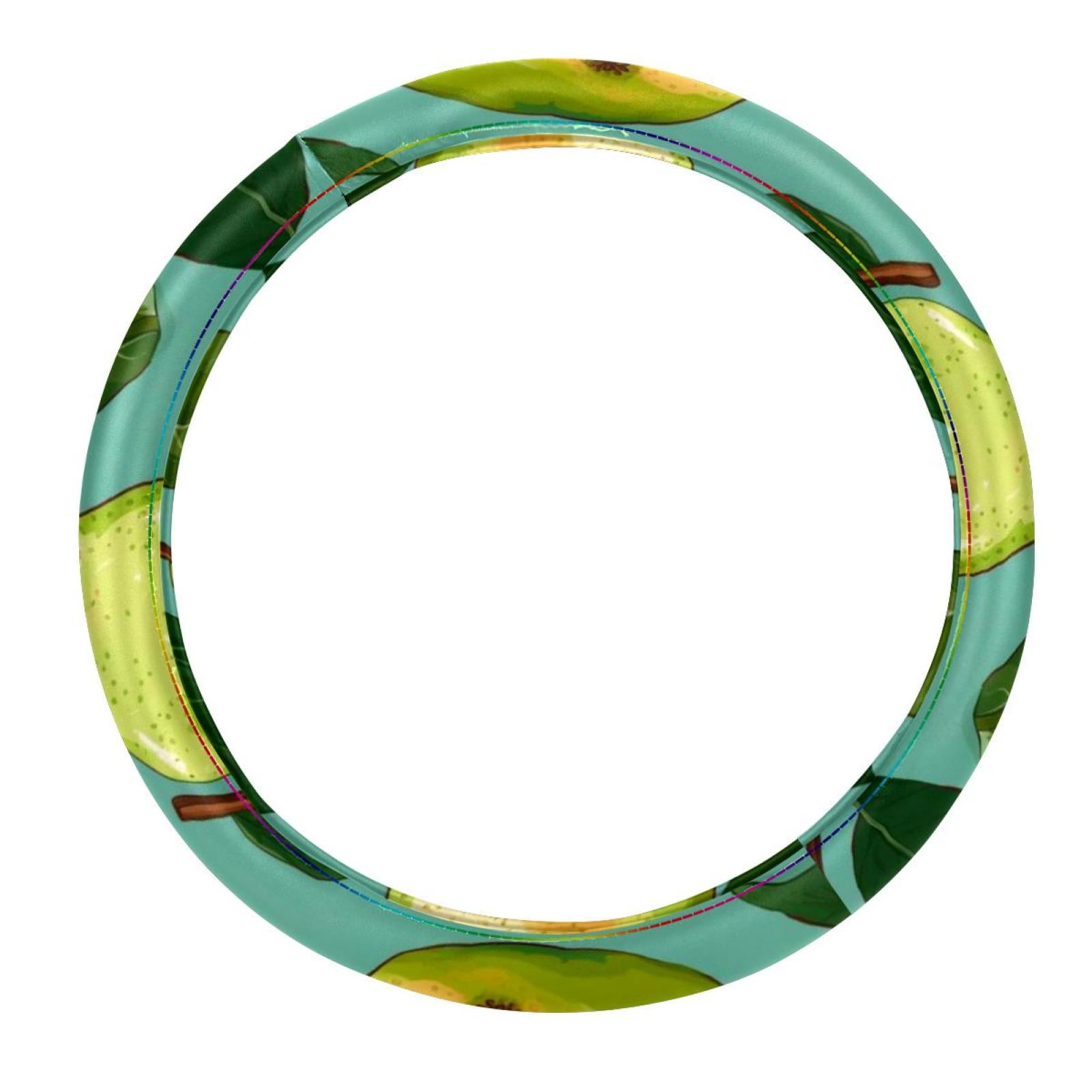 Pear 14.5 Inch Printing PVC Leather Car Wheel Covers Steering Wheel ...