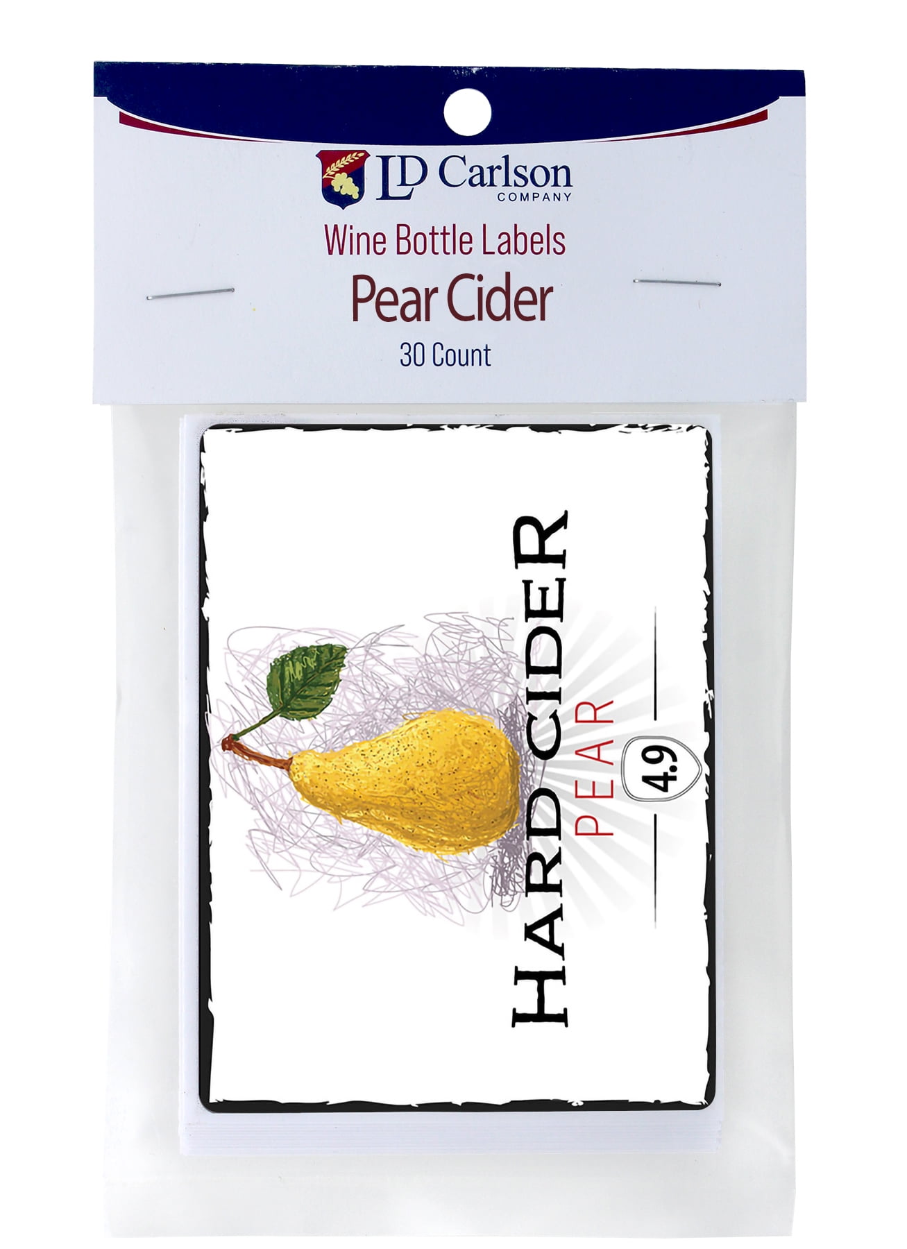 Pear Cider Wine Bottle Labels 30/Pack Mist Collection - Walmart.com