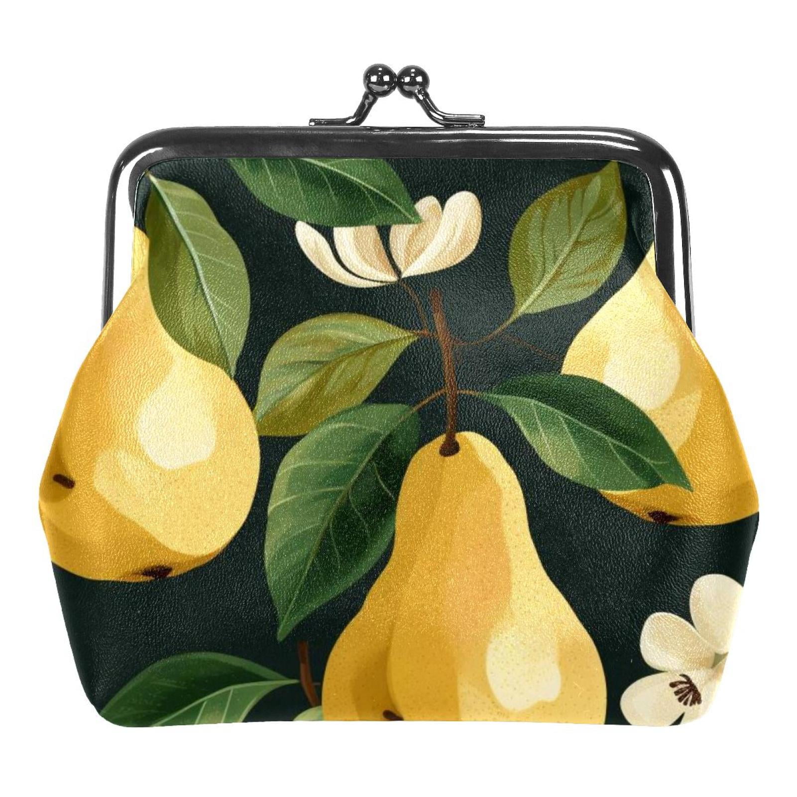 Pear Coin Purse, Kiss Lock Coin Purse, Large Capacity Coin Pouch ...