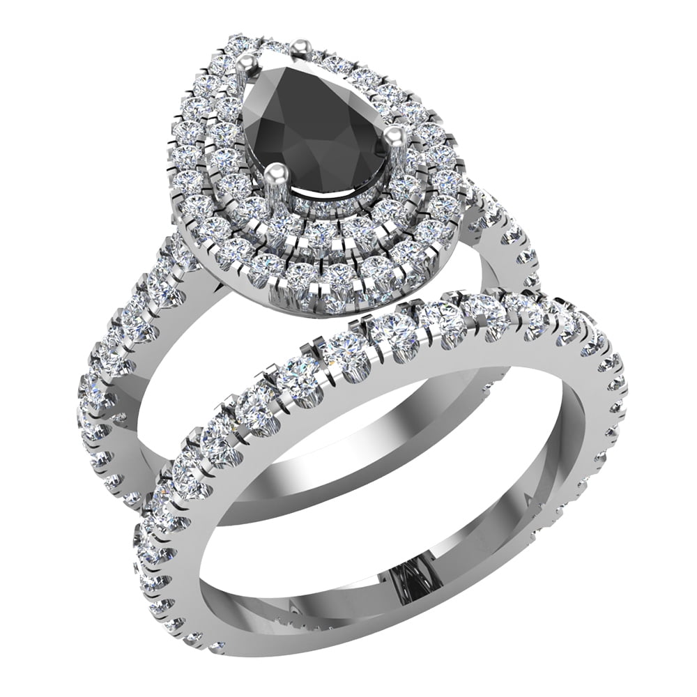 Black Diamond Wedding Rings Sets
