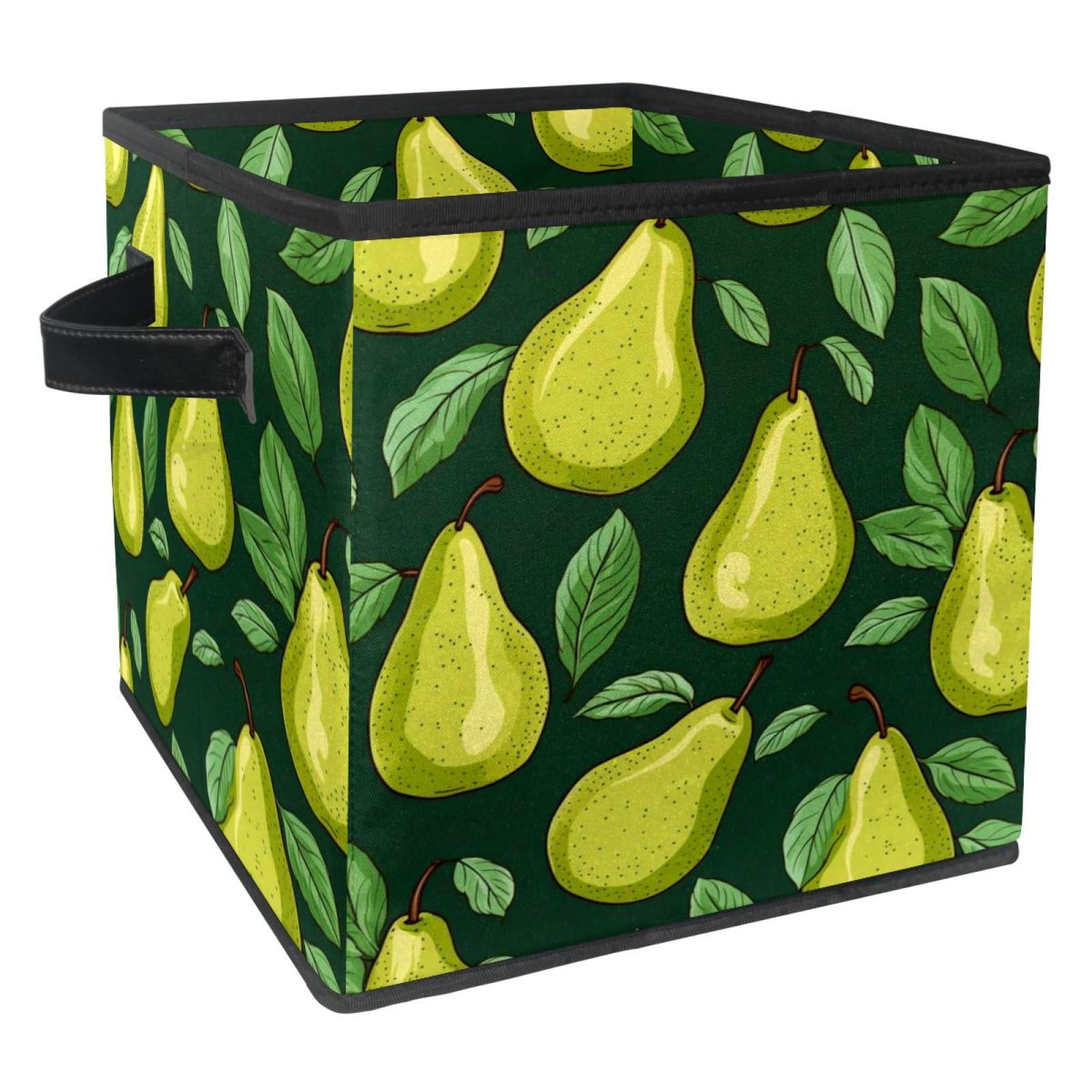 Pear Foldable Cube Organizer with Handle, 10.8"x10.5"x10.6", Large ...