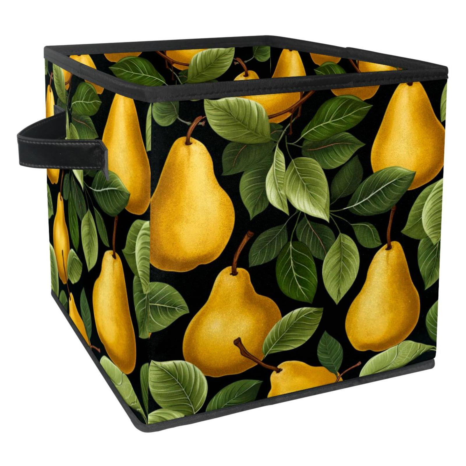 Pear Foldable Cube Organizer with Handle, 10.8"x10.5"x10.6", Large ...