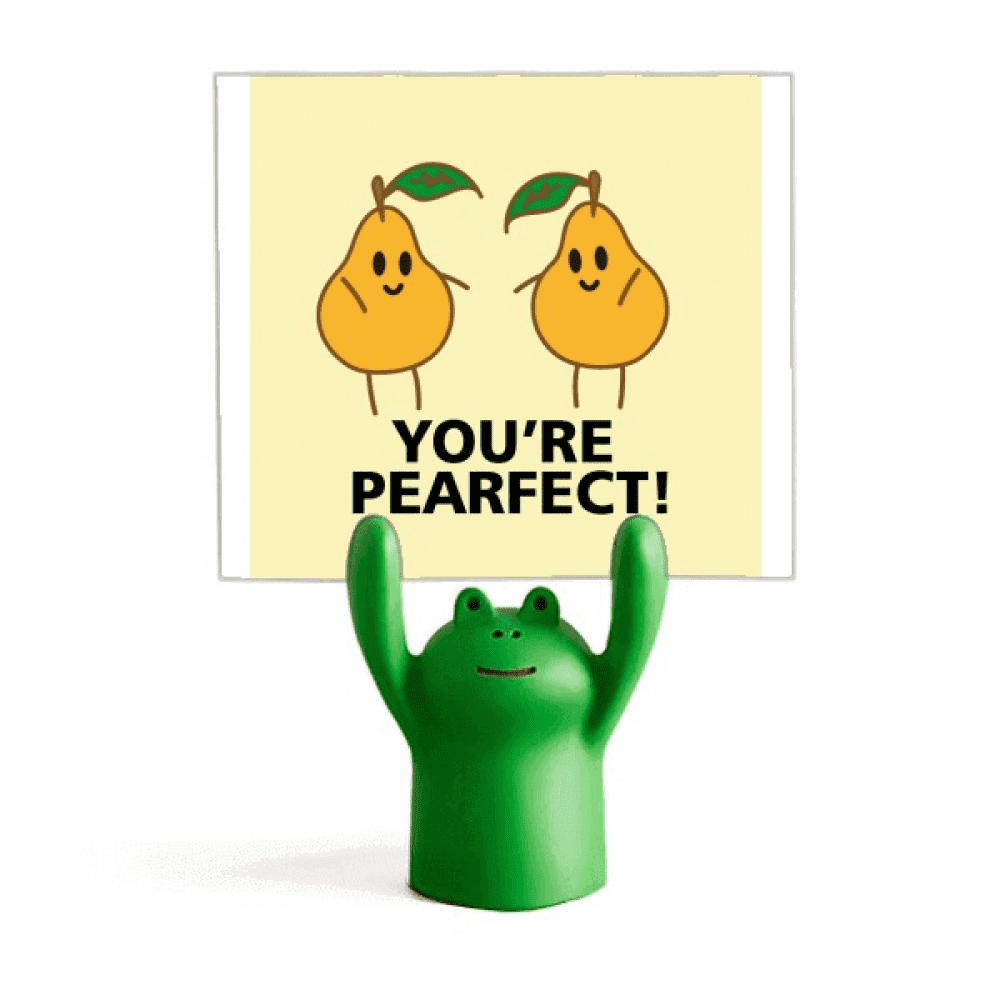 Pear Fruit Perfect Praise Memo Holder Cartoon Animal Frog Stand ...