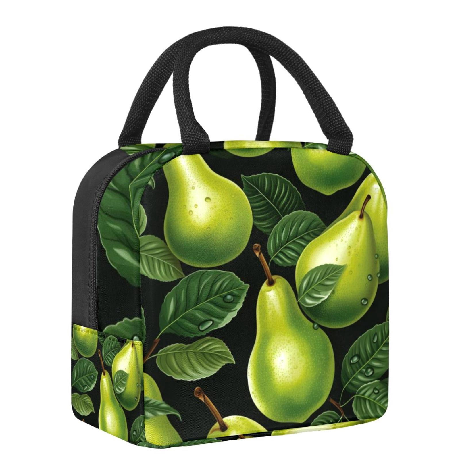 Pear Fruits Lightweight Large Capacity Tote Lunch Bag for Men and Women ...