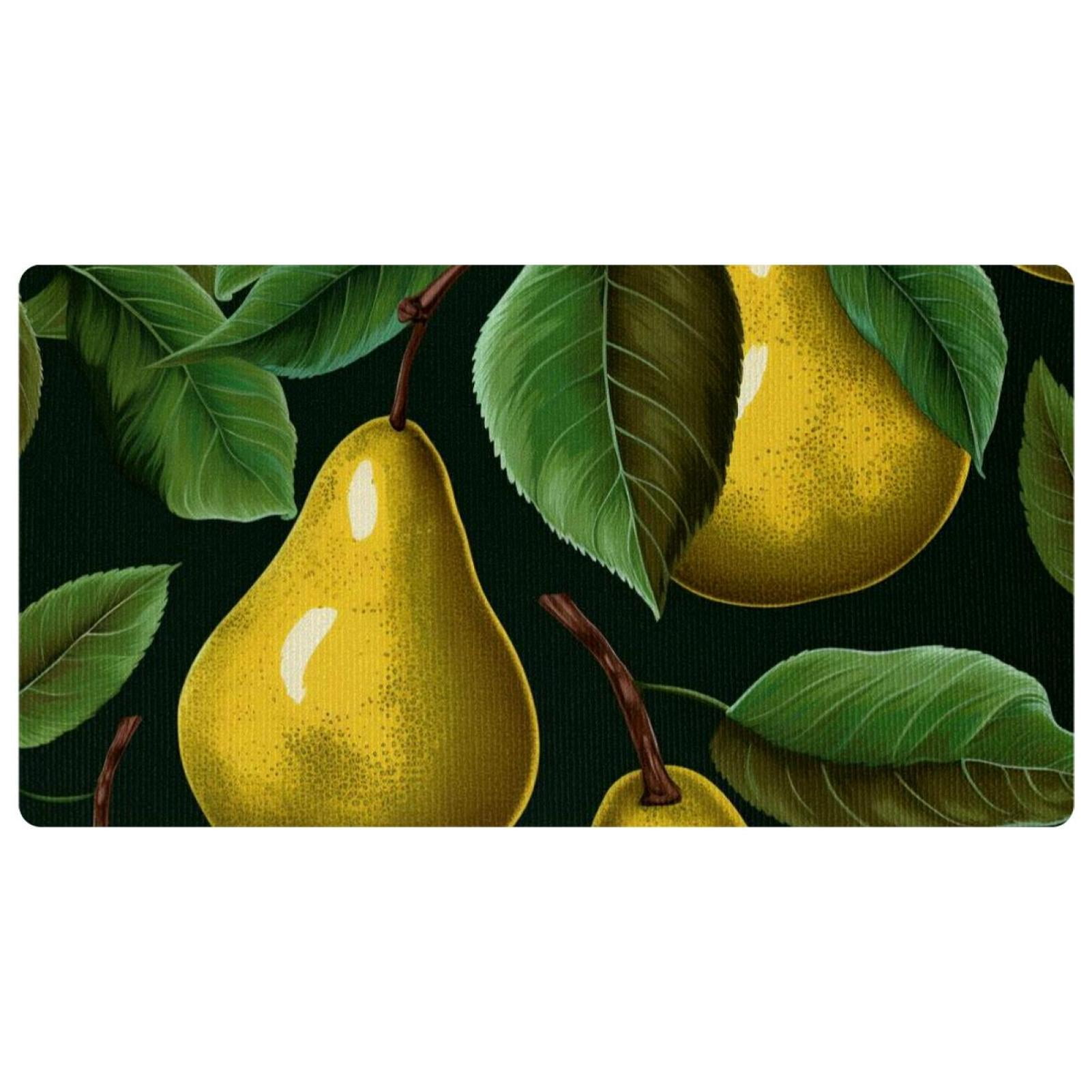 Pear Kitchen Rug, Absorbent Runner Mat for Floor, Washable Standing ...