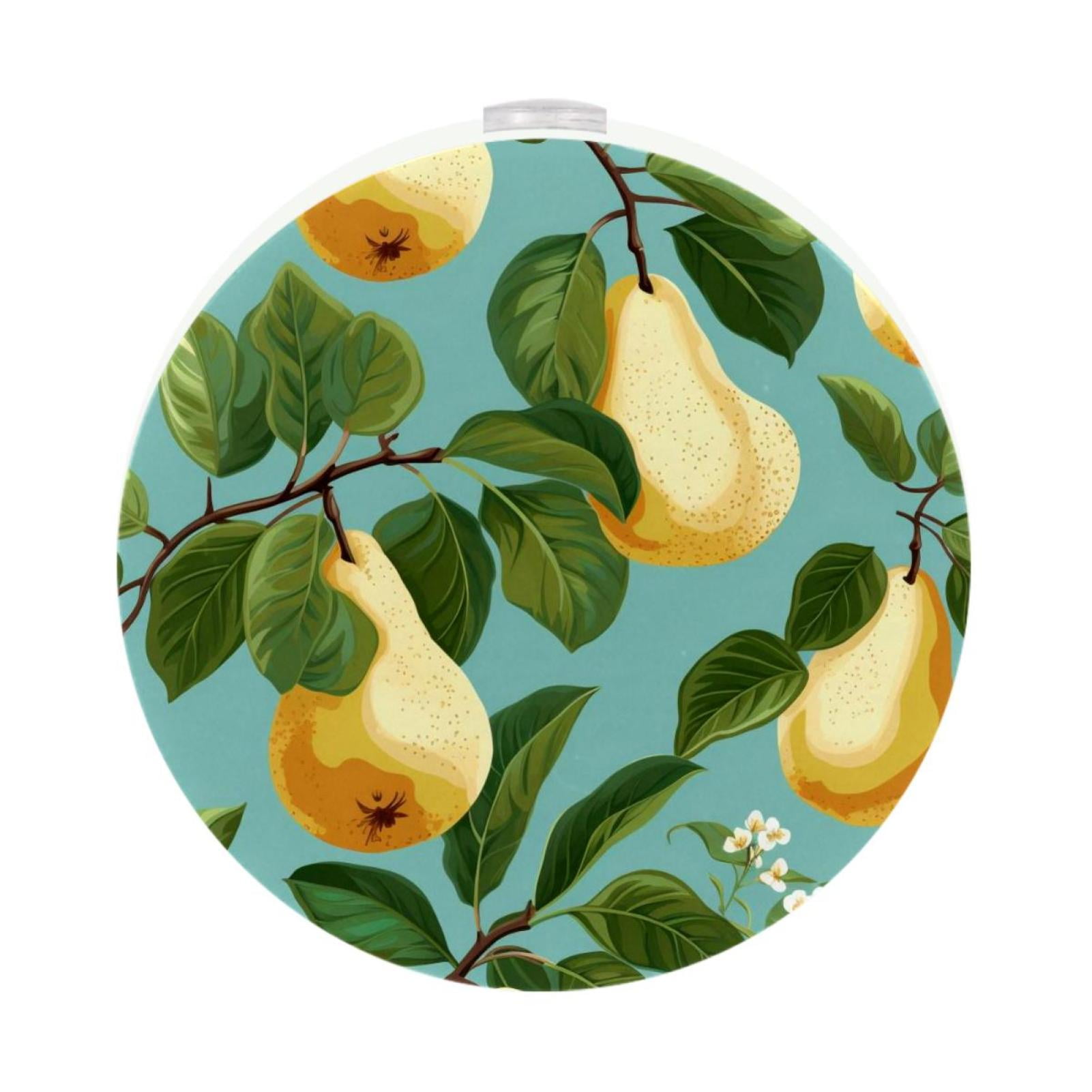 Pear LED Round Night Light-2PCS | Convenient Plug-in Nightlights for ...