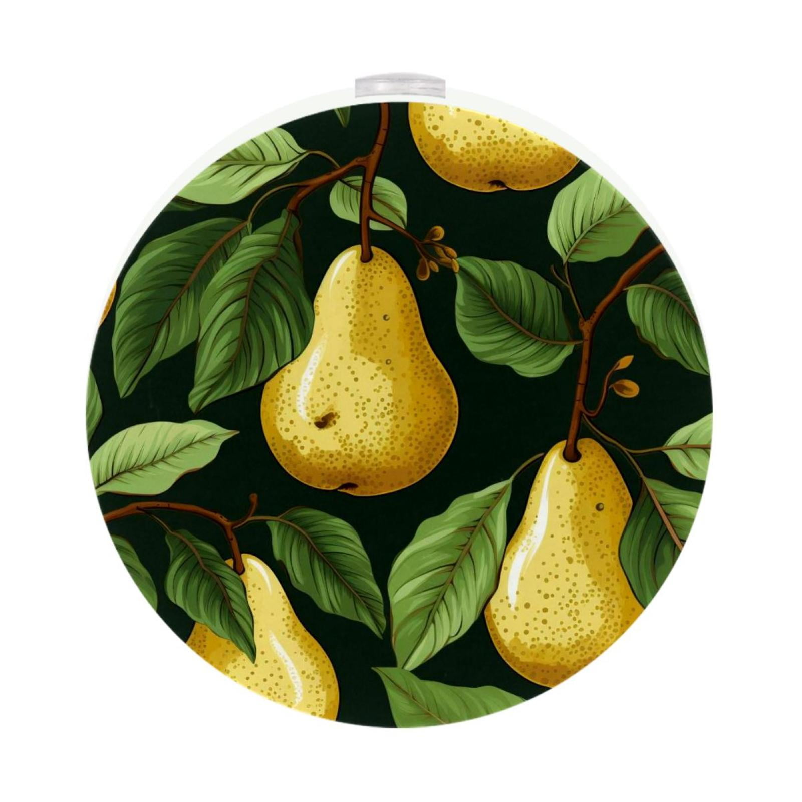 Pear LED Round Night Light-2PCS Ultra Bright Candle Battery Powered for ...