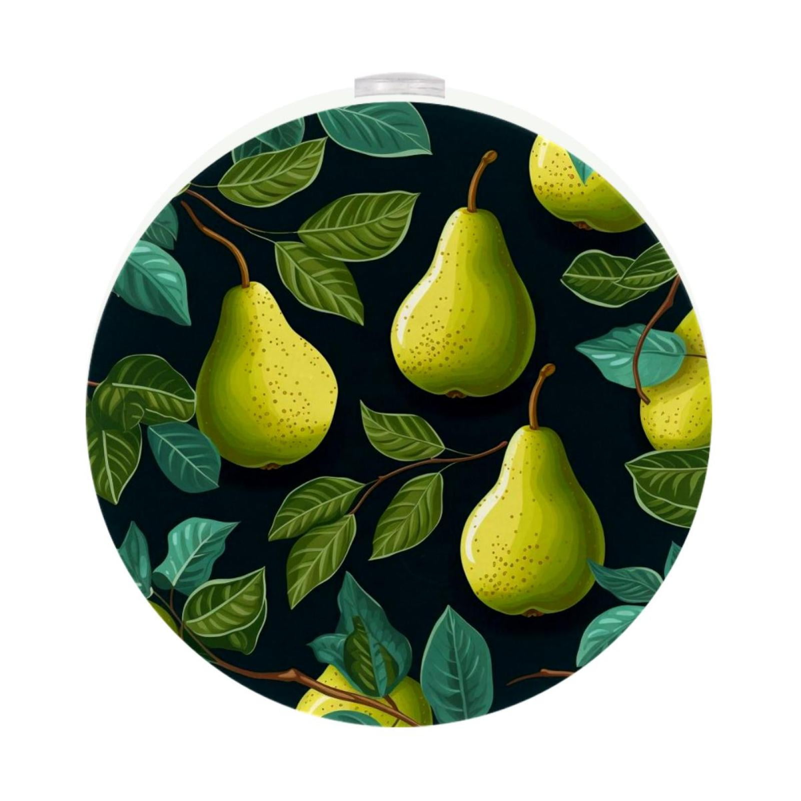Pear LED Round Night Light-2PCS: Wireless & Portable Small Lights for ...