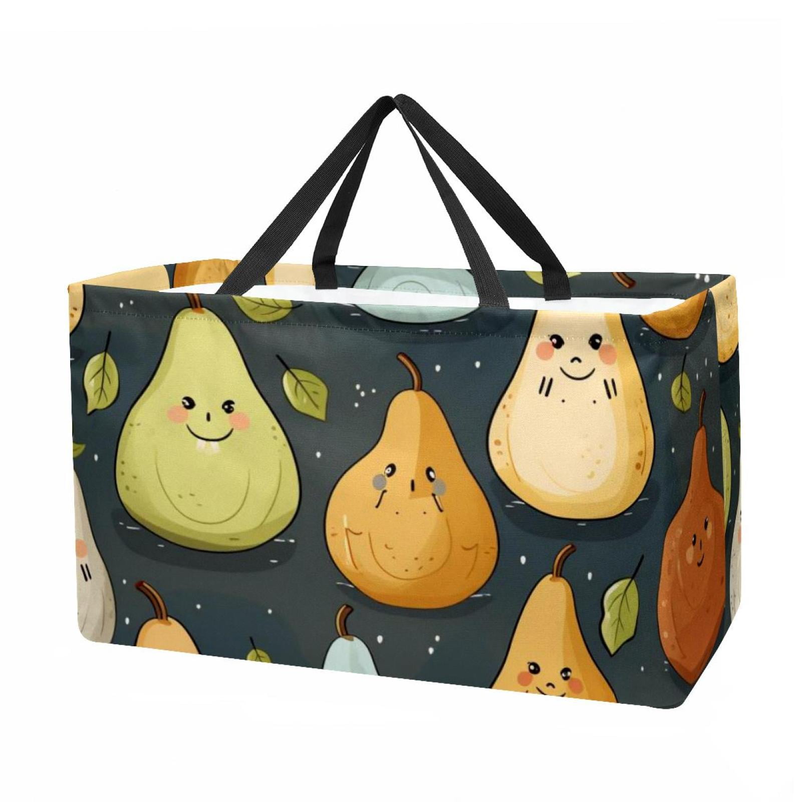 Pear Large Foldable Decorative Box Storage Bin Oxford Cloth Shopping ...