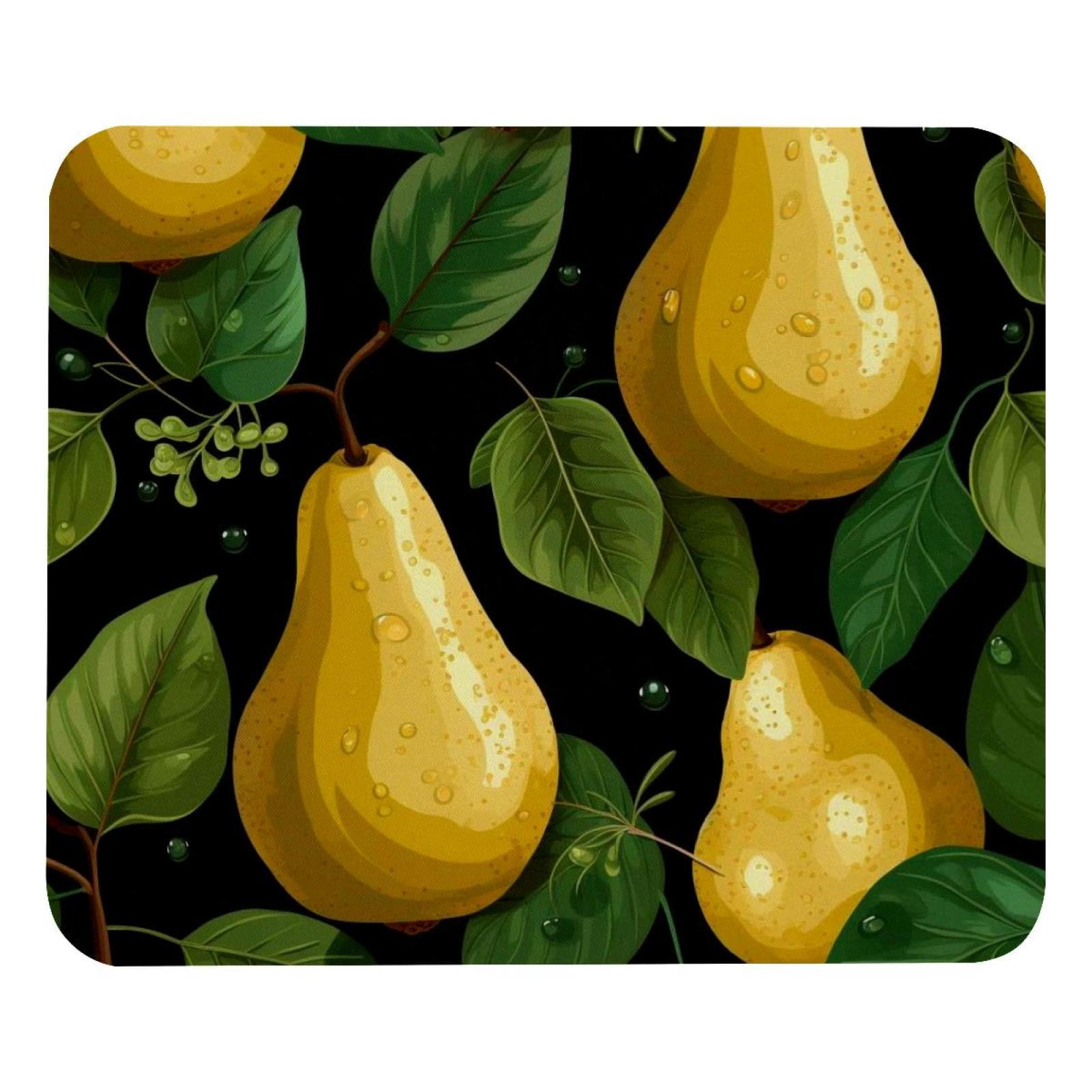Pear Mouse Pad, Cloth with Rubberized Base - Walmart.com