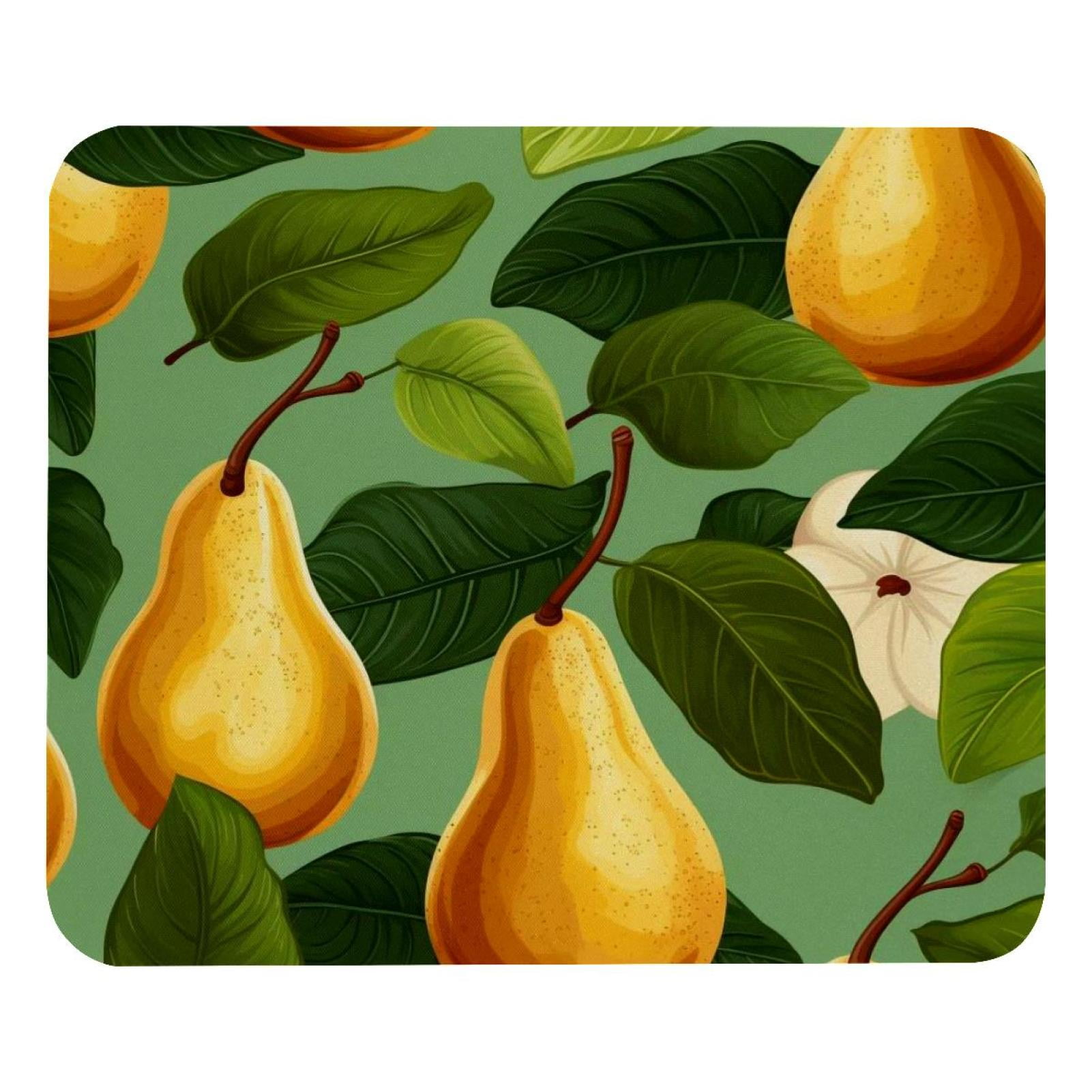 Pear Mouse Pad, Personality Design Rubber Base for Office Decor for ...