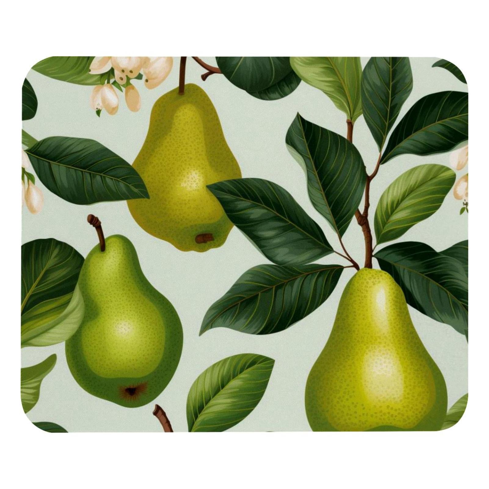Pear Mouse Pad, Rubber Base Computer Mouse Pads for Wireless Mouse ...