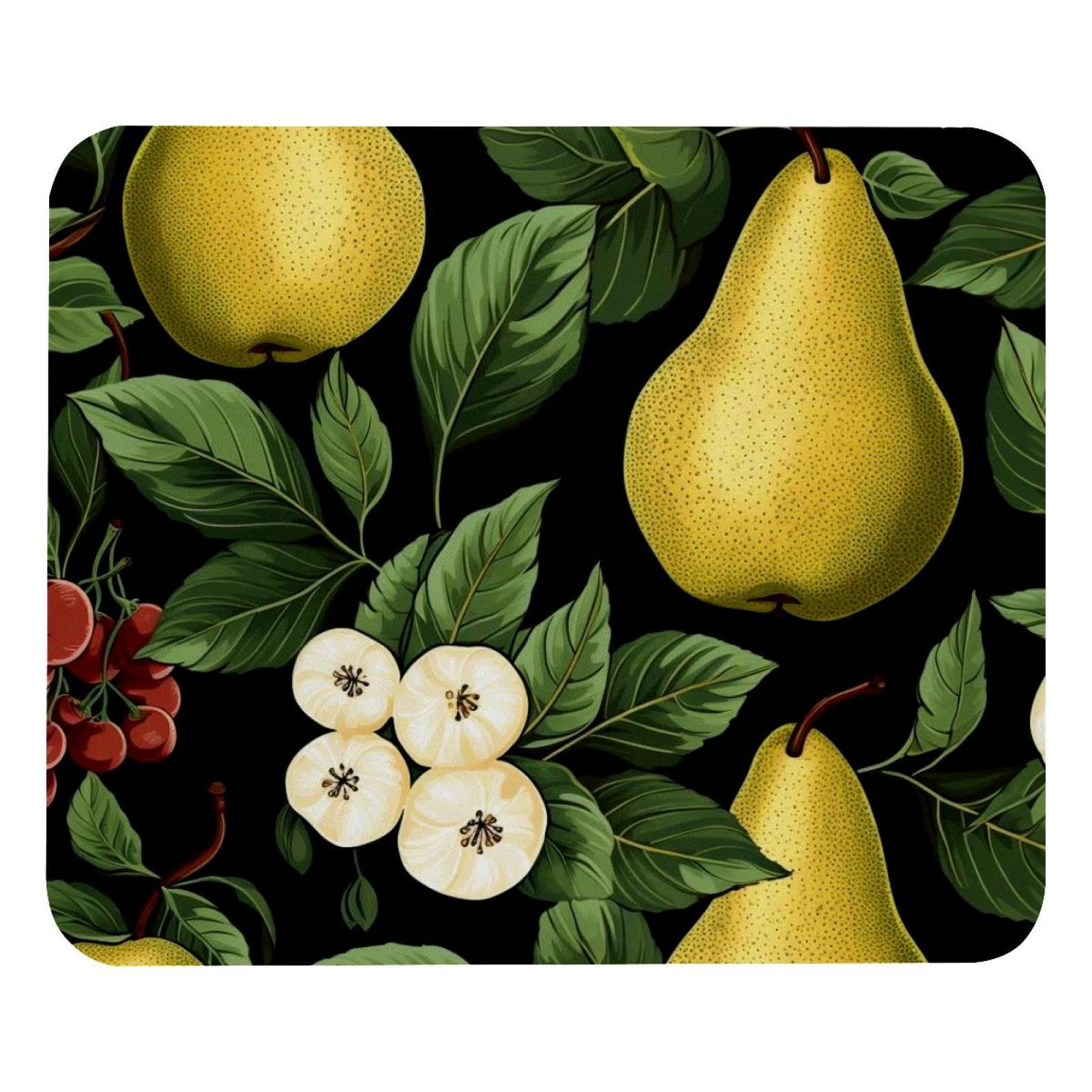 Pear Mouse Pad for Wireless Mouse Home Office Desk Laptop with Rubber ...