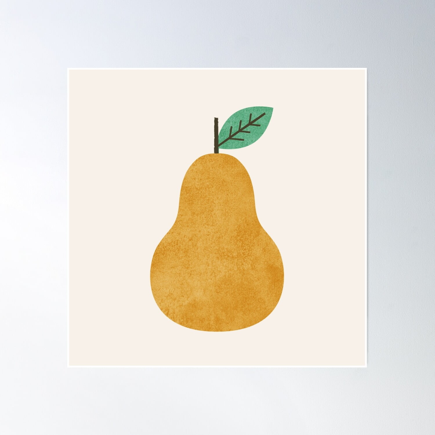 Pear My Pear Poster Wall Art, Modern Wall Decor, 16x16 UNFRAMED ...