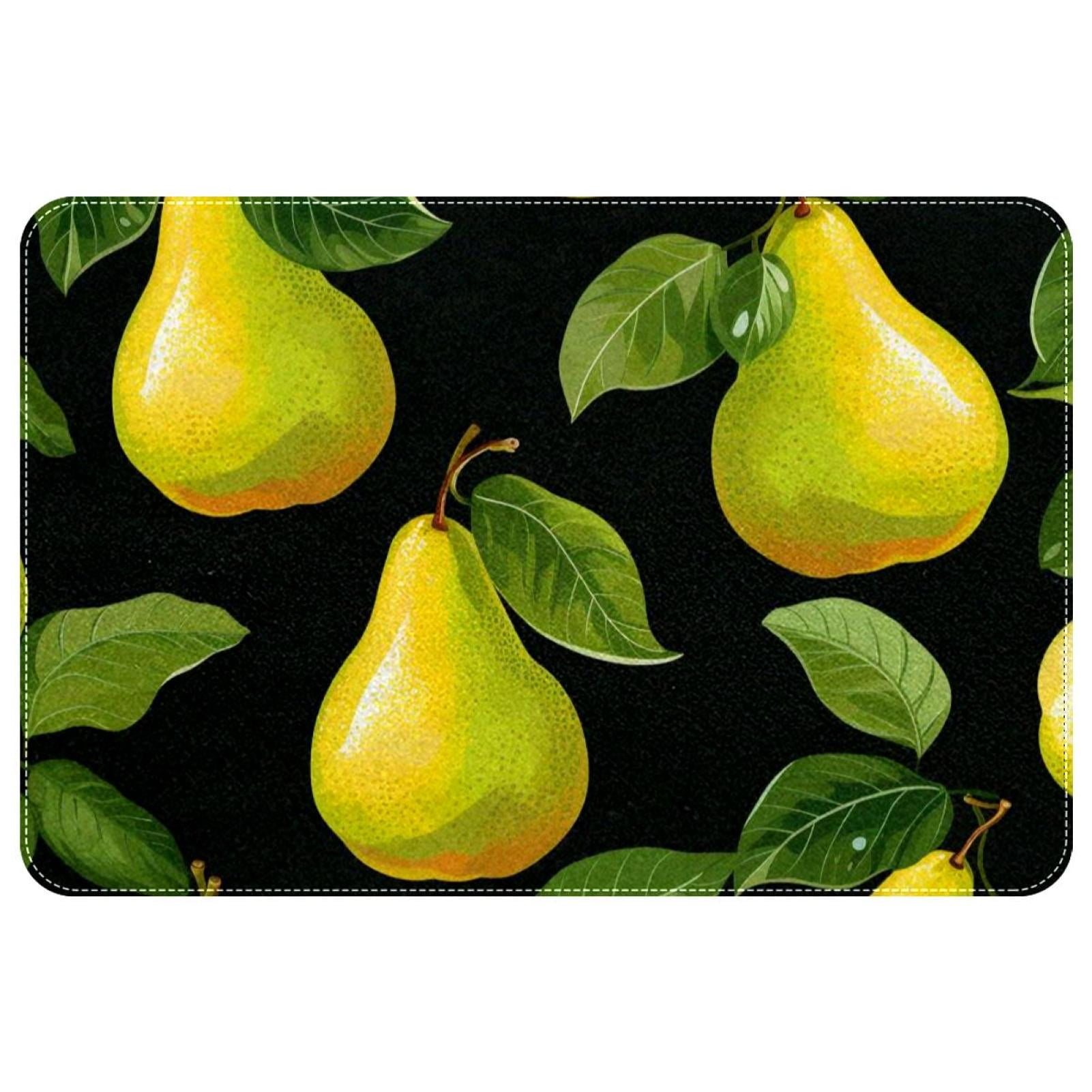 Pear Non-Slip Polyester Office Rug, Machine Washable Chair Rug - for ...