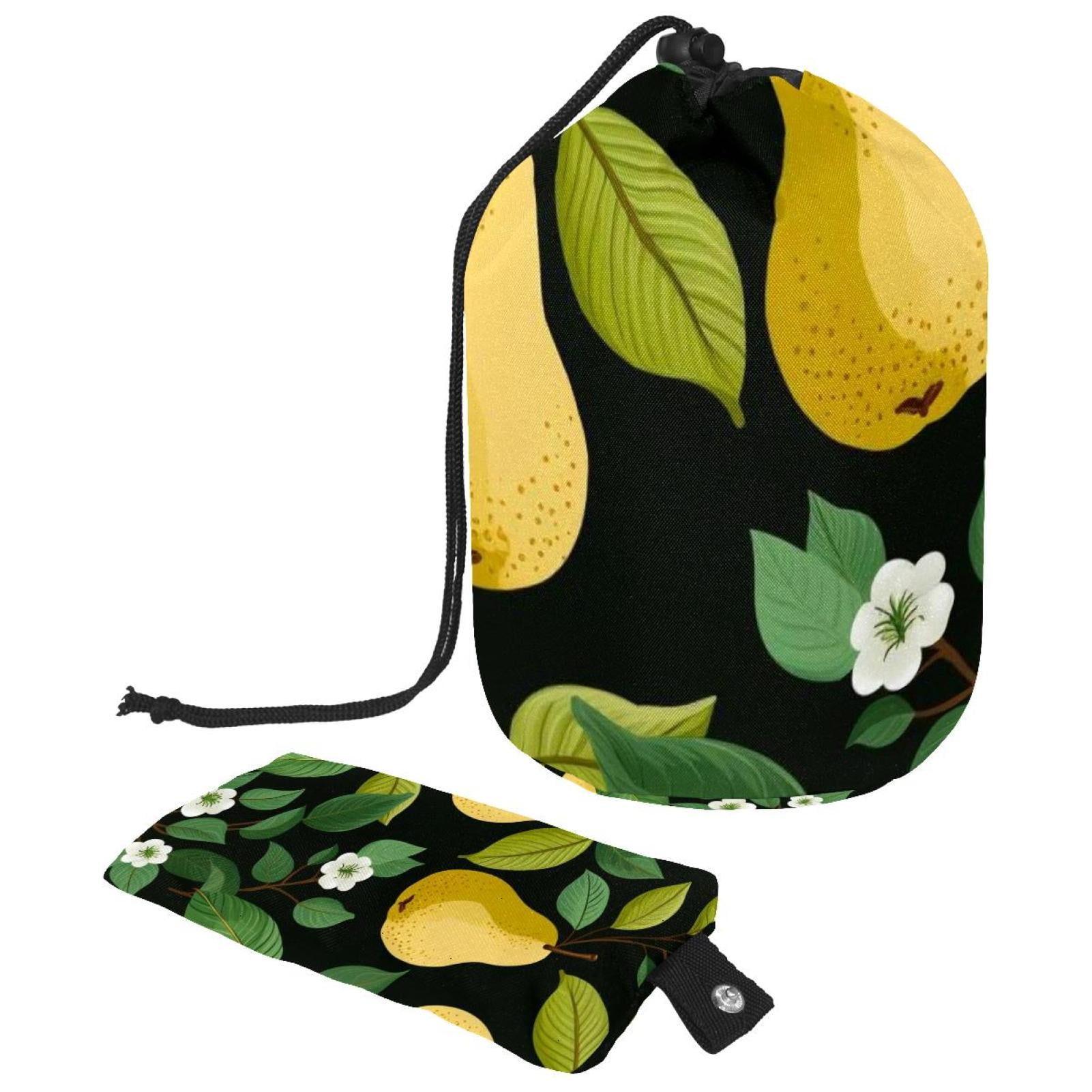 Pear Portable Drawstring Mesh Bags Laundry Bag Shower Bags Foldable ...
