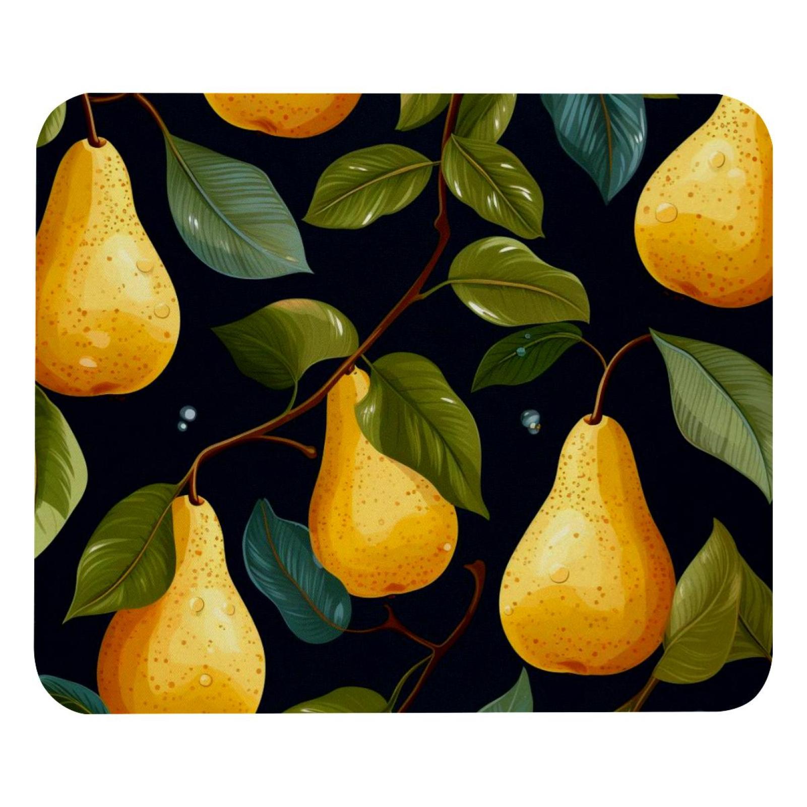 Pear Printed Non-Slip Rubber Bottom Gaming Mouse Pad 8.3x9.8 Inch ...