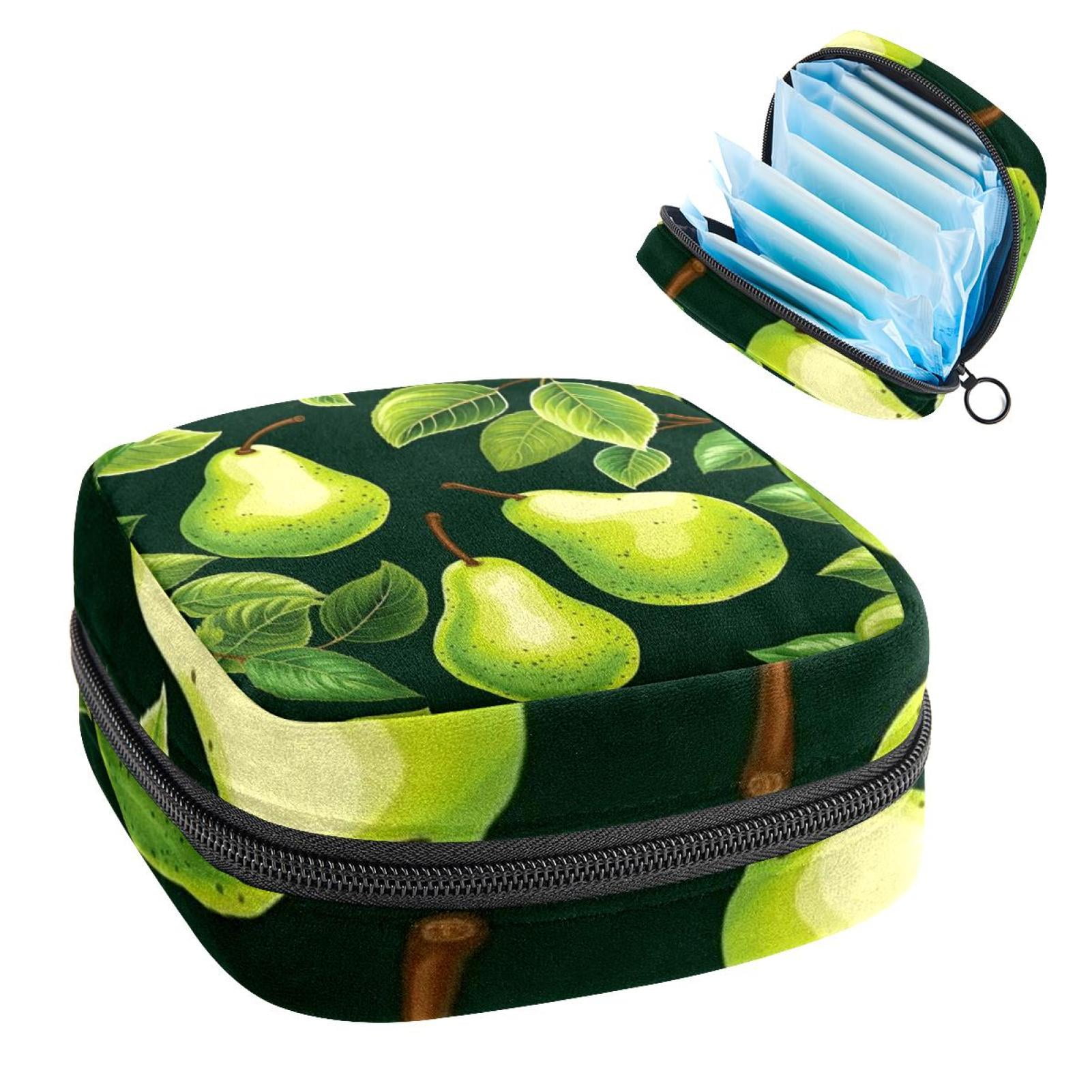 Pear Sanitary Napkin Bag Period Pouch Travel Organizer Zipper Pouch ...
