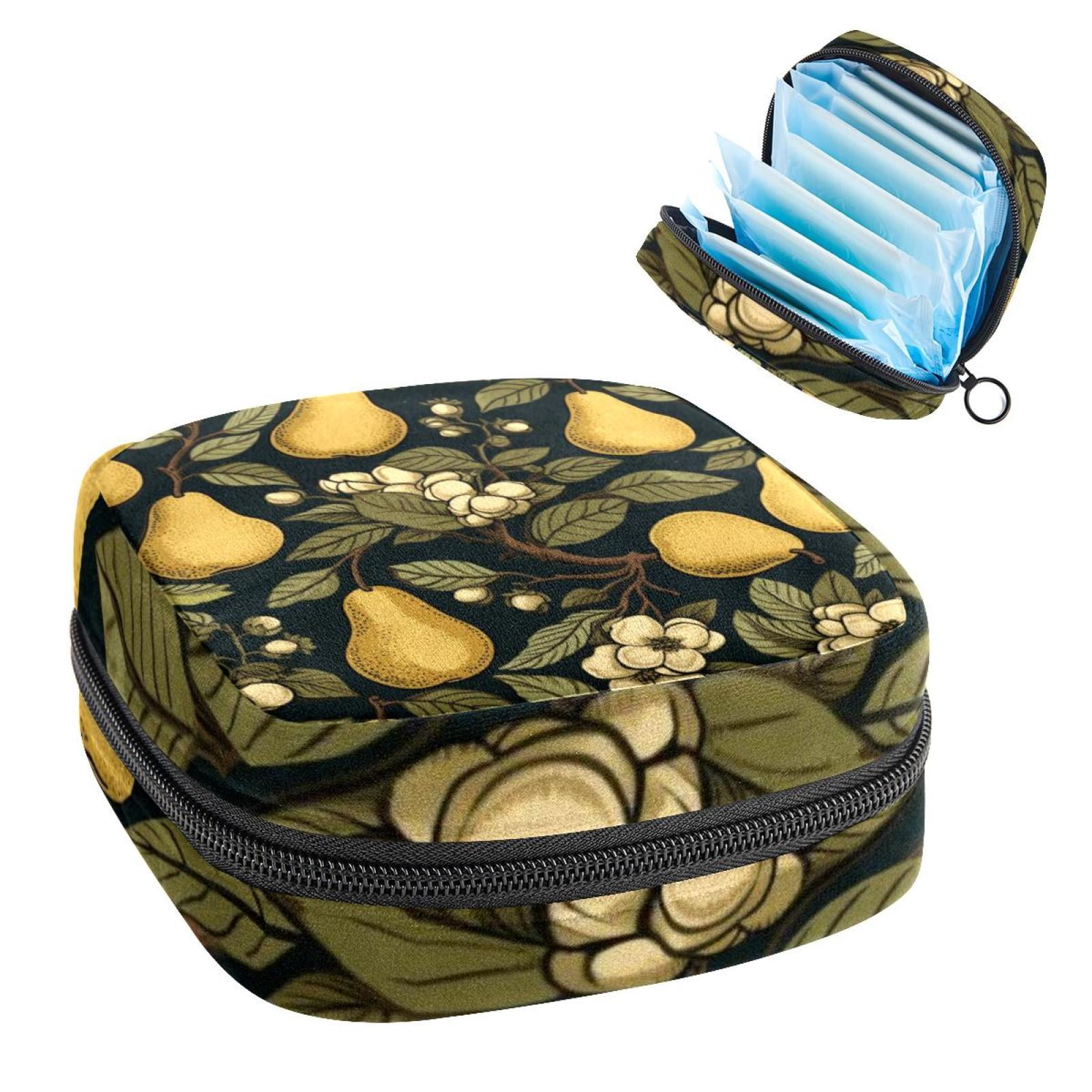 Pear Sanitary Napkin Bag Period Pouch Travel Organizer Zipper Pouch ...