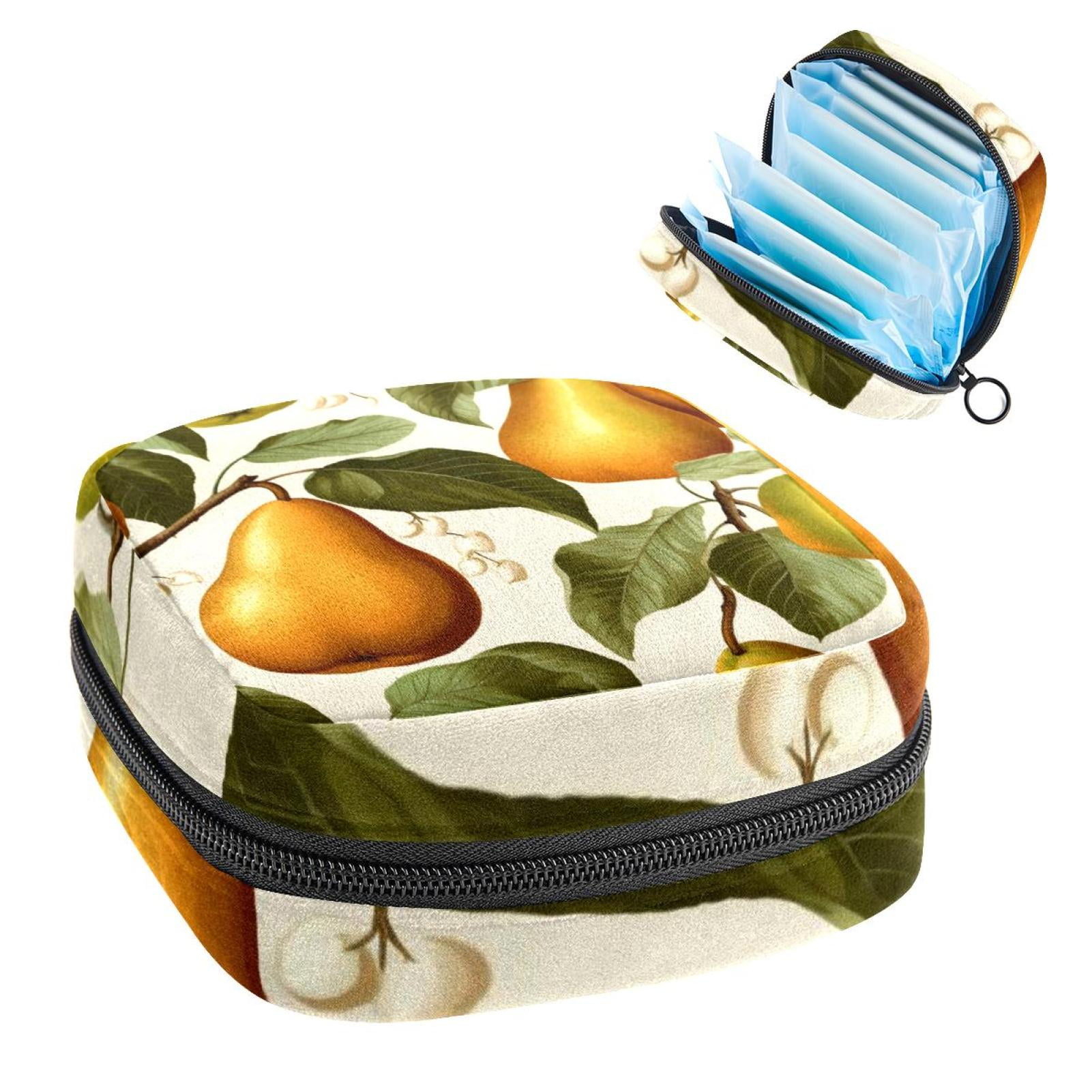 Pear Sanitary Napkin Bag Period Pouch Travel Organizer Zipper Pouch ...