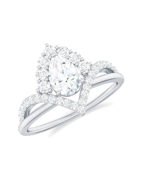 V Shaped Engagement Ring