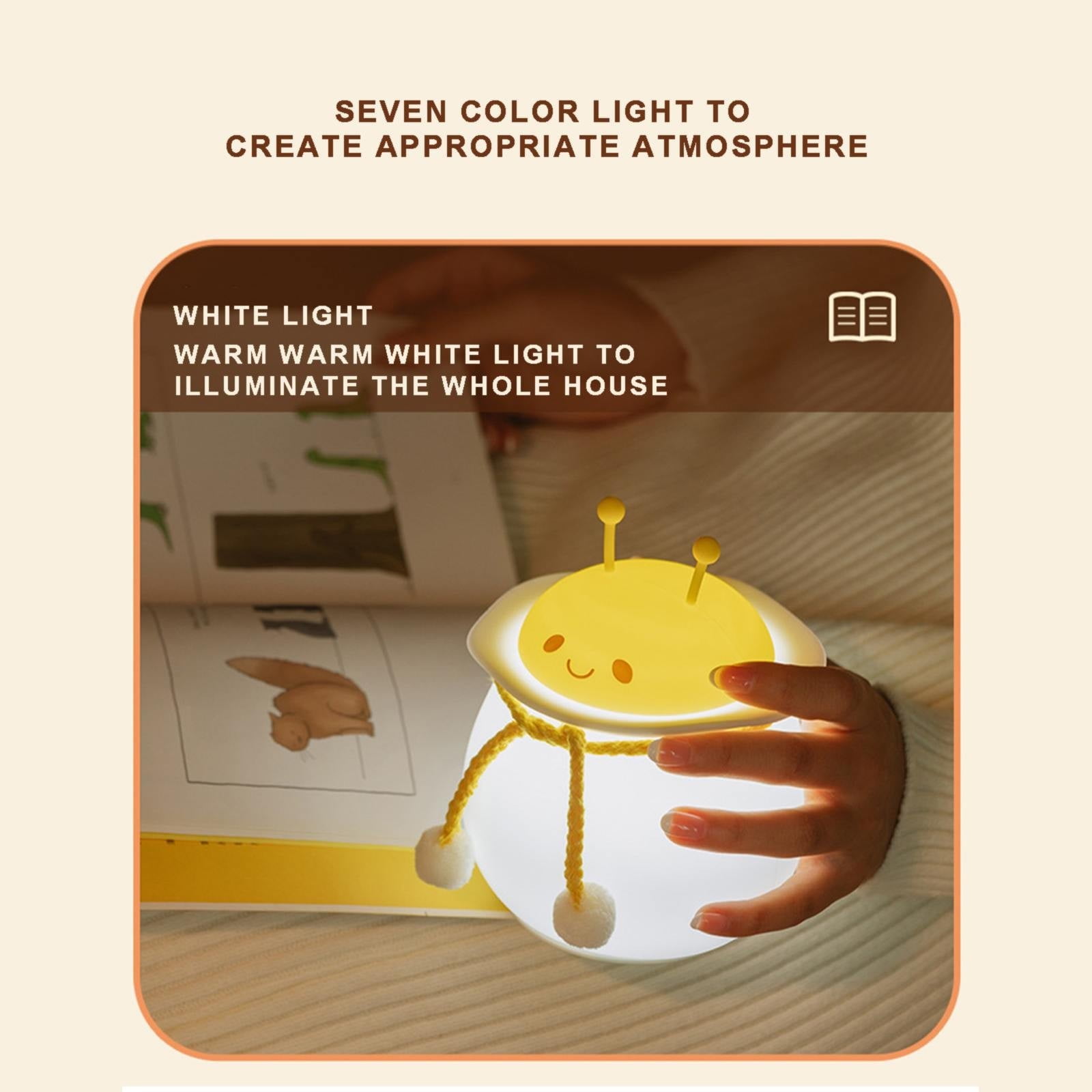 Pear Shaped Silicone Decompression Clap Light Touching Pear Shaped ...