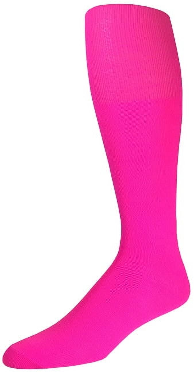 Pear Sox All Sport Solid Tube Socks - Neon Pink, Mites - Walmart.com