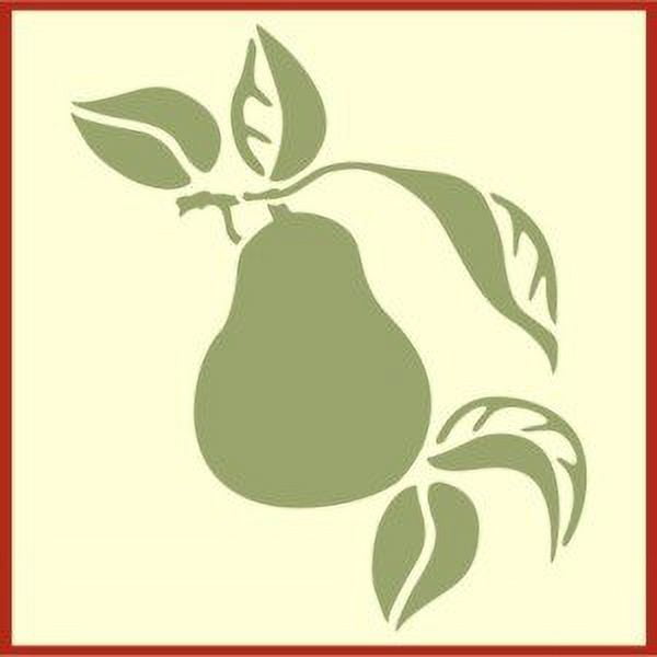 Pear Tile 1 Stencil - Fruit Pattern Tile Stencil DIY for Painting ...