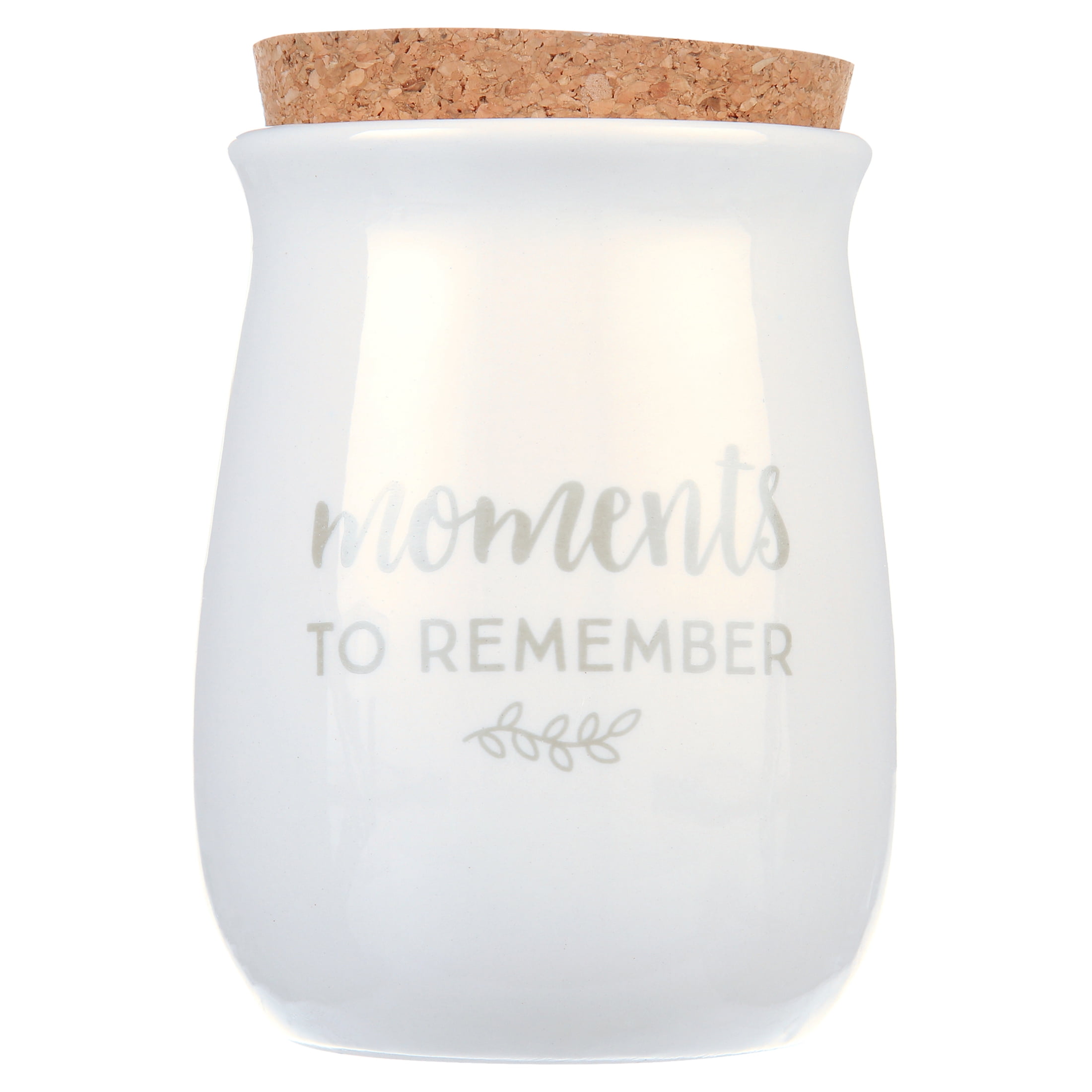 Pearhead Ceramic Gratitude Token Jar with Cork Topper & 50 Memories to ...