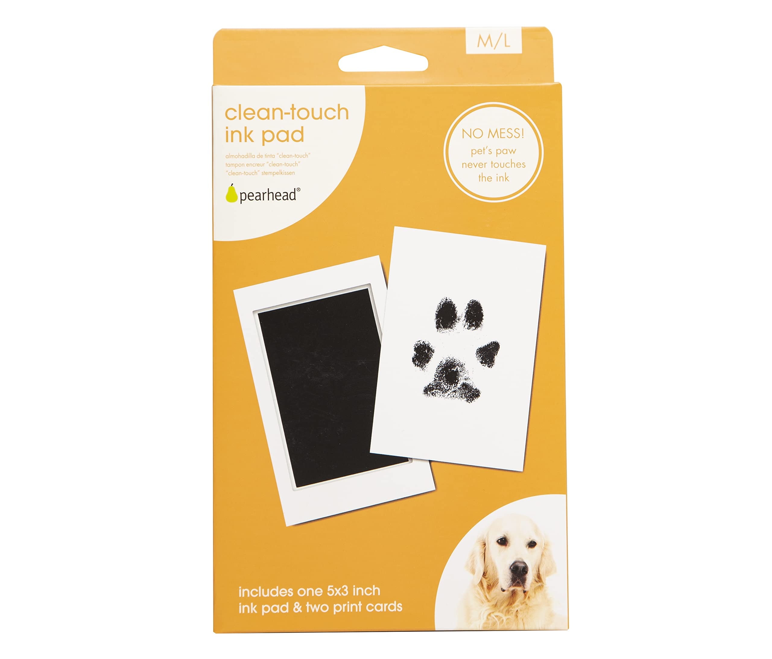 Pearhead Paw Print Clean-Touch Ink Pad, Mess Free Inkless Pet ...
